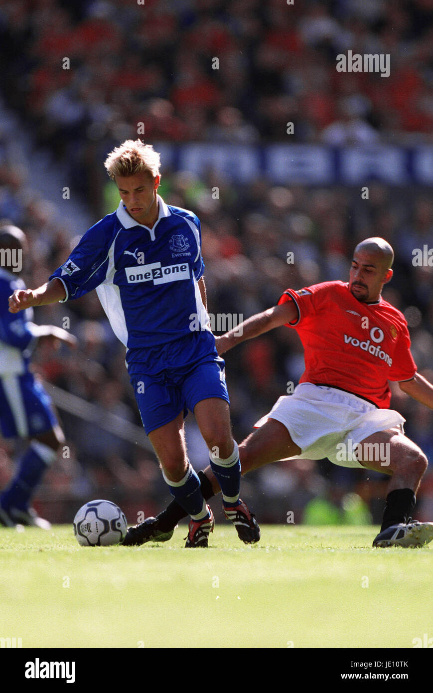 JUAN VERON & ALEXANDERSSON MANCHESTER UNITED V EVERTON OLD TRAFFORD ...