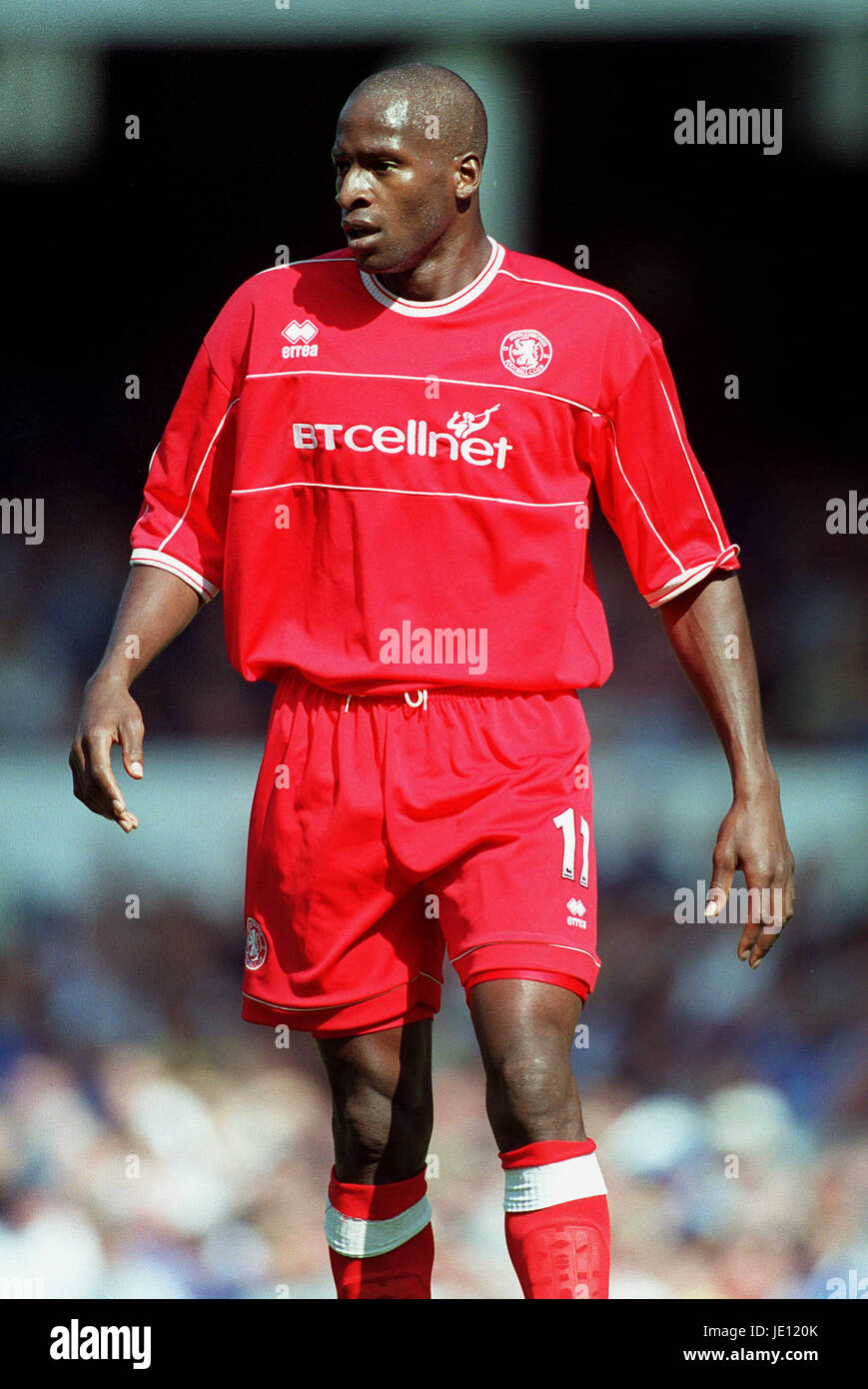 UGO EHIOGU MIDDLESBROUGH FC 25 August 2001 Stock Photo - Alamy