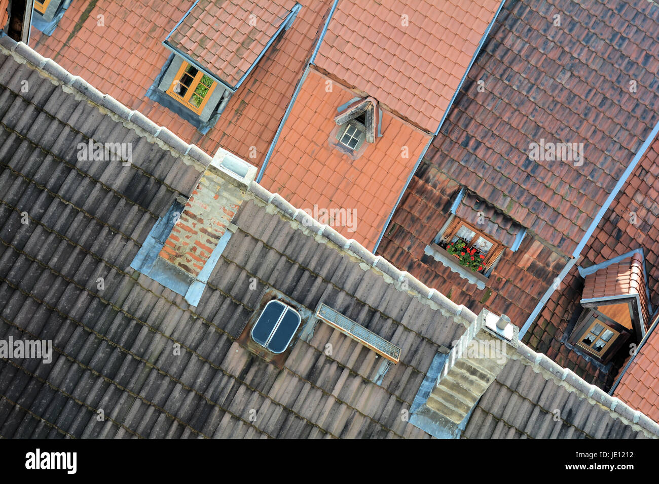 roofs of town Stock Photo - Alamy