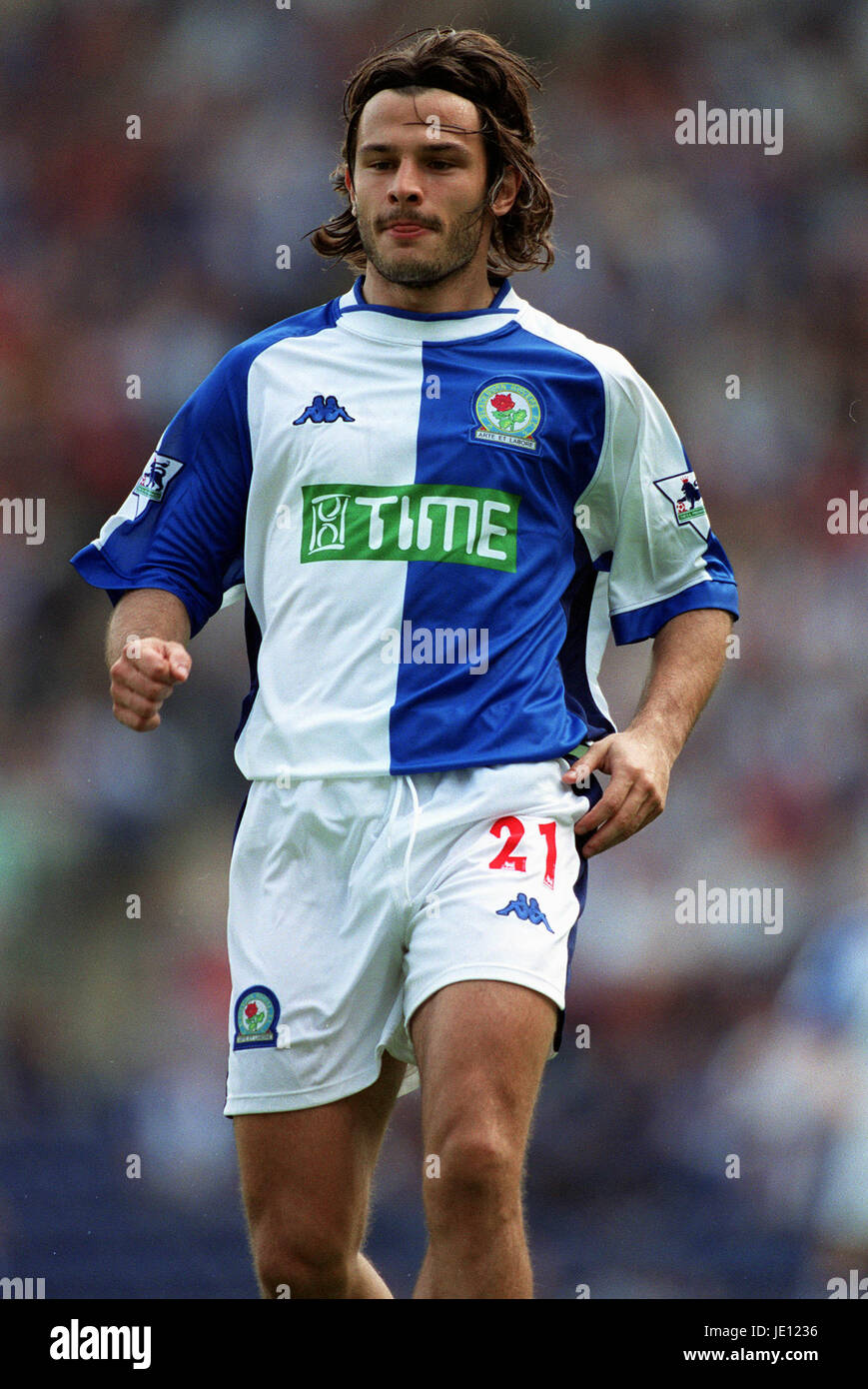 CORRADO GRABBI BLACKBURN ROVERS FC 25 August 2001 Stock Photo - Alamy