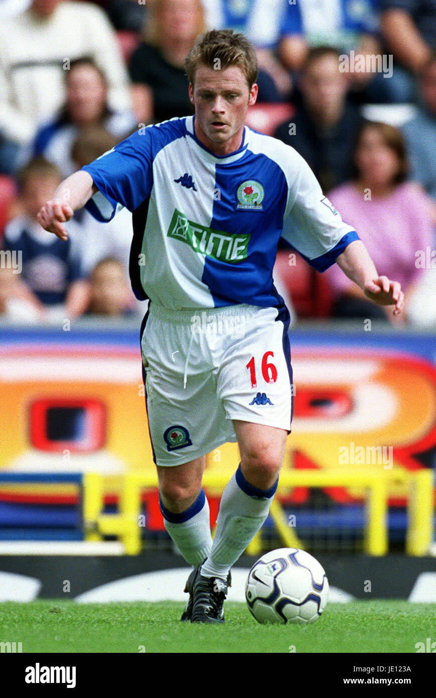 ALAN MAHON BLACKBURN ROVERS 25 August 2001 Stock Photo - Alamy