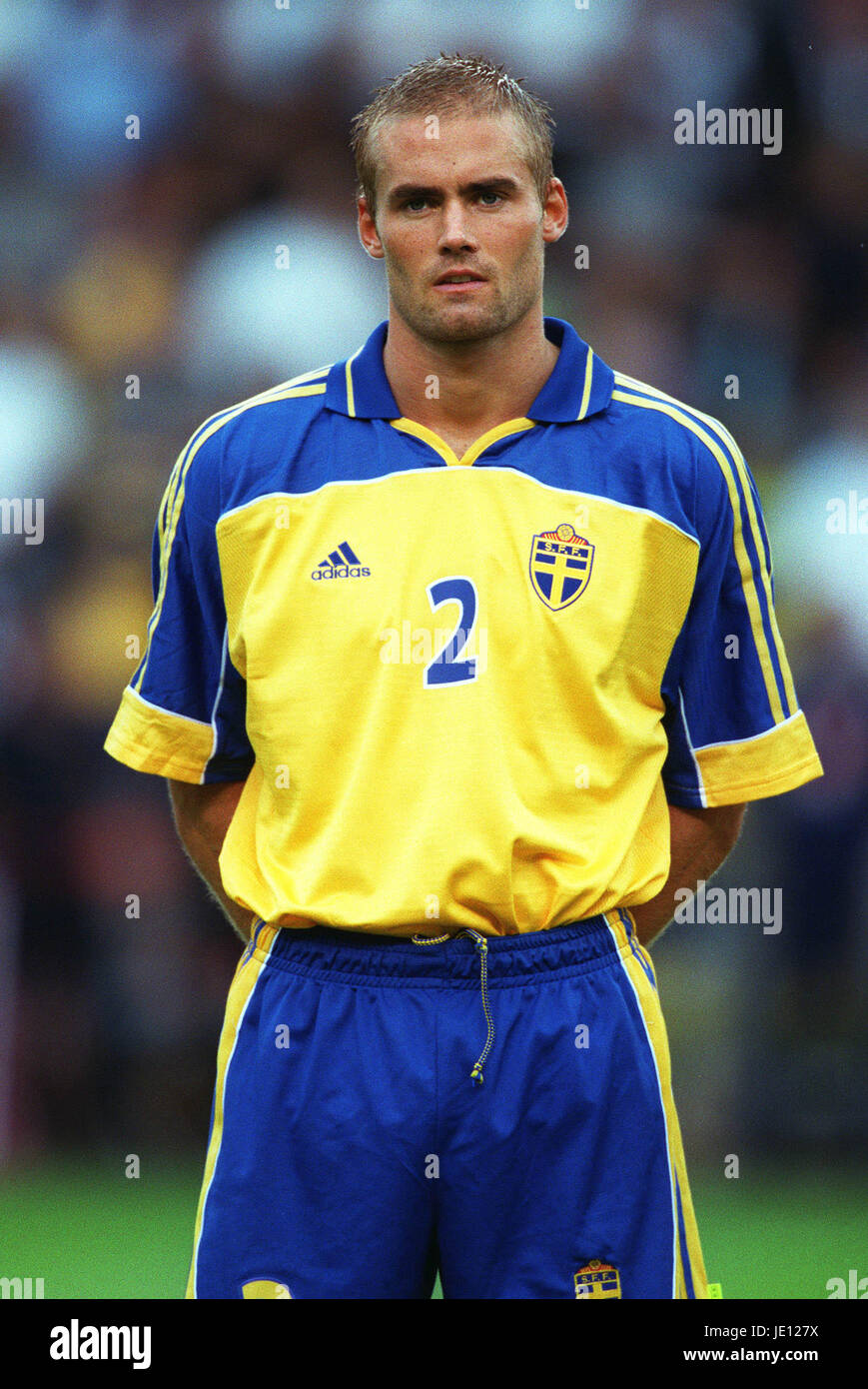OLOF MELLBERG SWEDEN & ASTON VILLA FC RASUNDA STADIUM STOCKHOLM SWEDEN ...