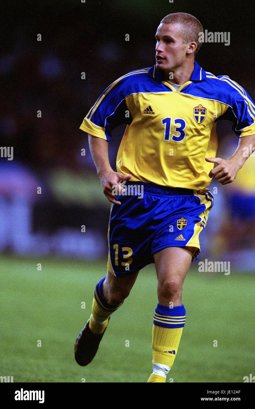 CHRISTOFFER ANDERSSON SWEDEN RASUNDA STADIUM STOCKHOLM SWEDEN 15 August 2001 Stock Photo - Alamy