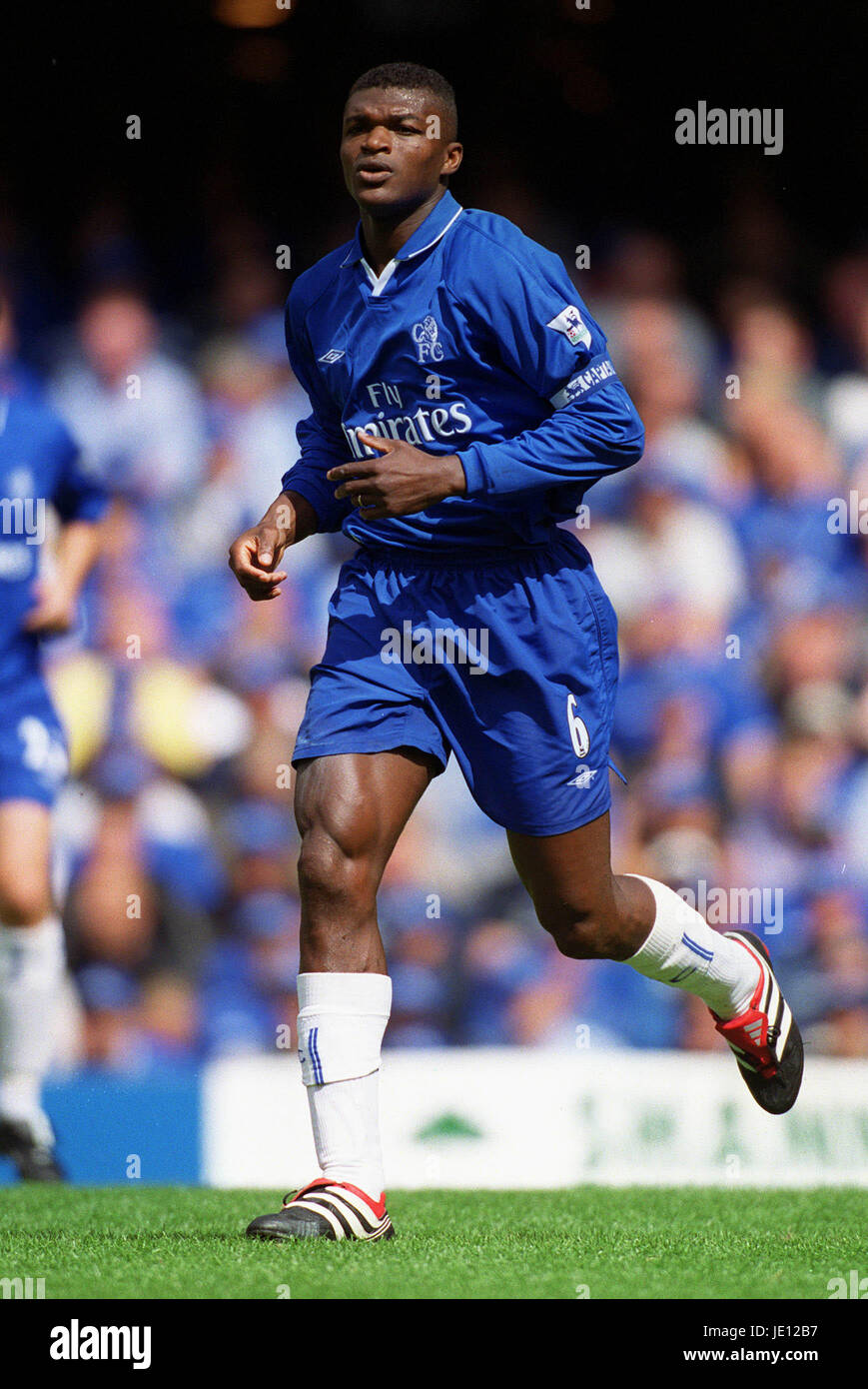 MARCEL DESAILLY CHELSEA FC 19 August 2001 Stock Photo - Alamy