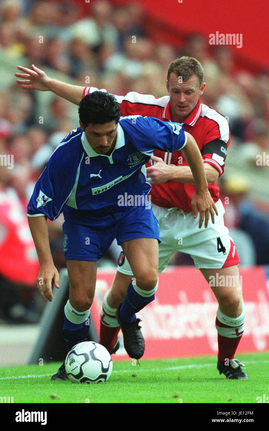 A PISTONE & G STUART CHARLTON ATHLETIC V EVERTON 18 August 2001 Stock ...
