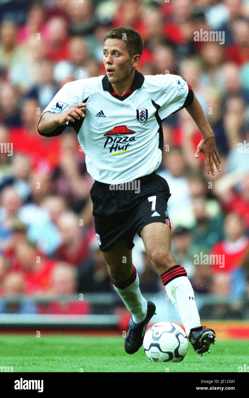 JON HARLEY FULHAM FC MANCHESTER OLD TRAFFORD MANCHESTER 19 August 2001 ...
