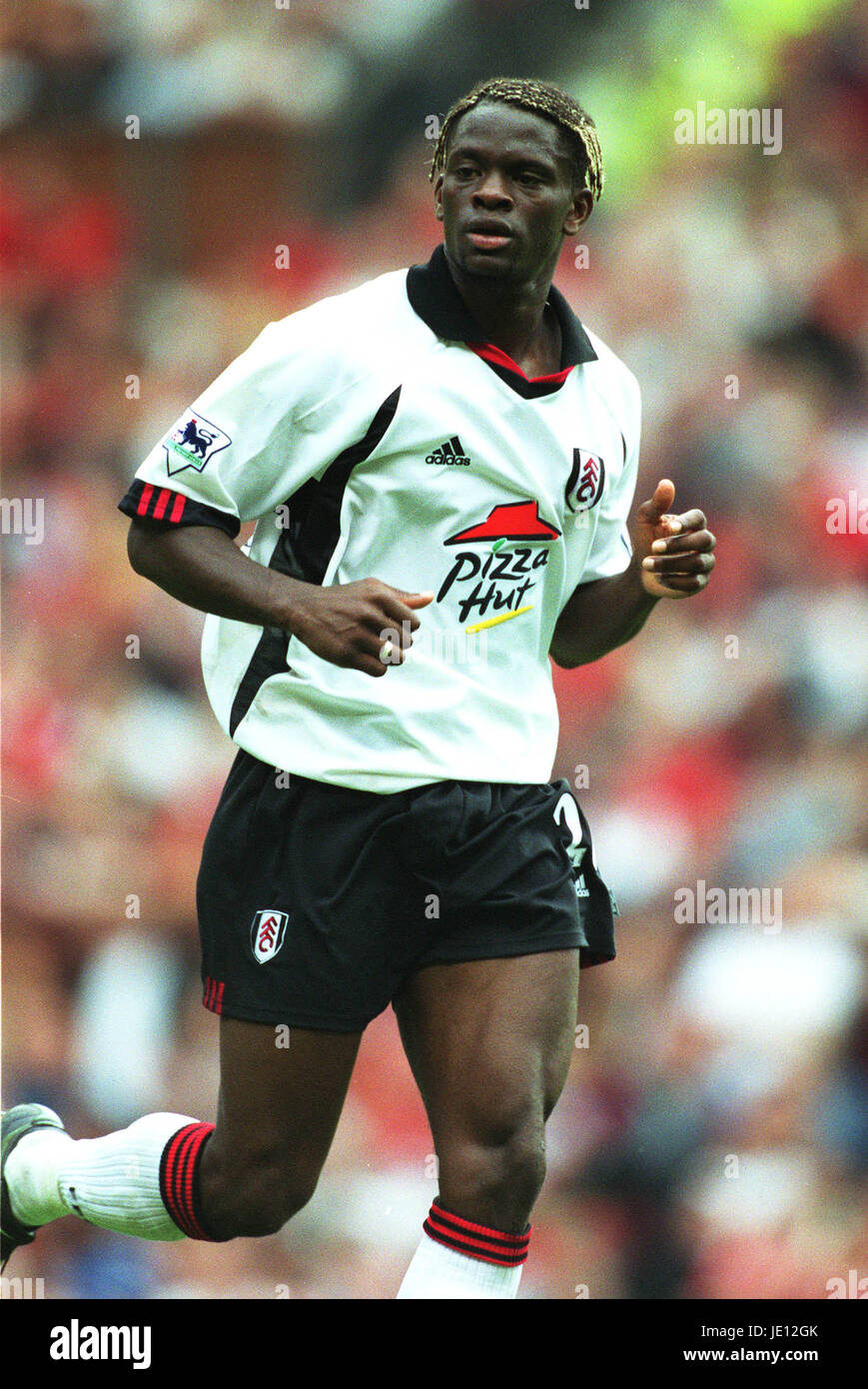 LOUIS SAHA FULHAM FC MANCHESTER OLD TRAFFORD MANCHESTER 19 August 2001 ...
