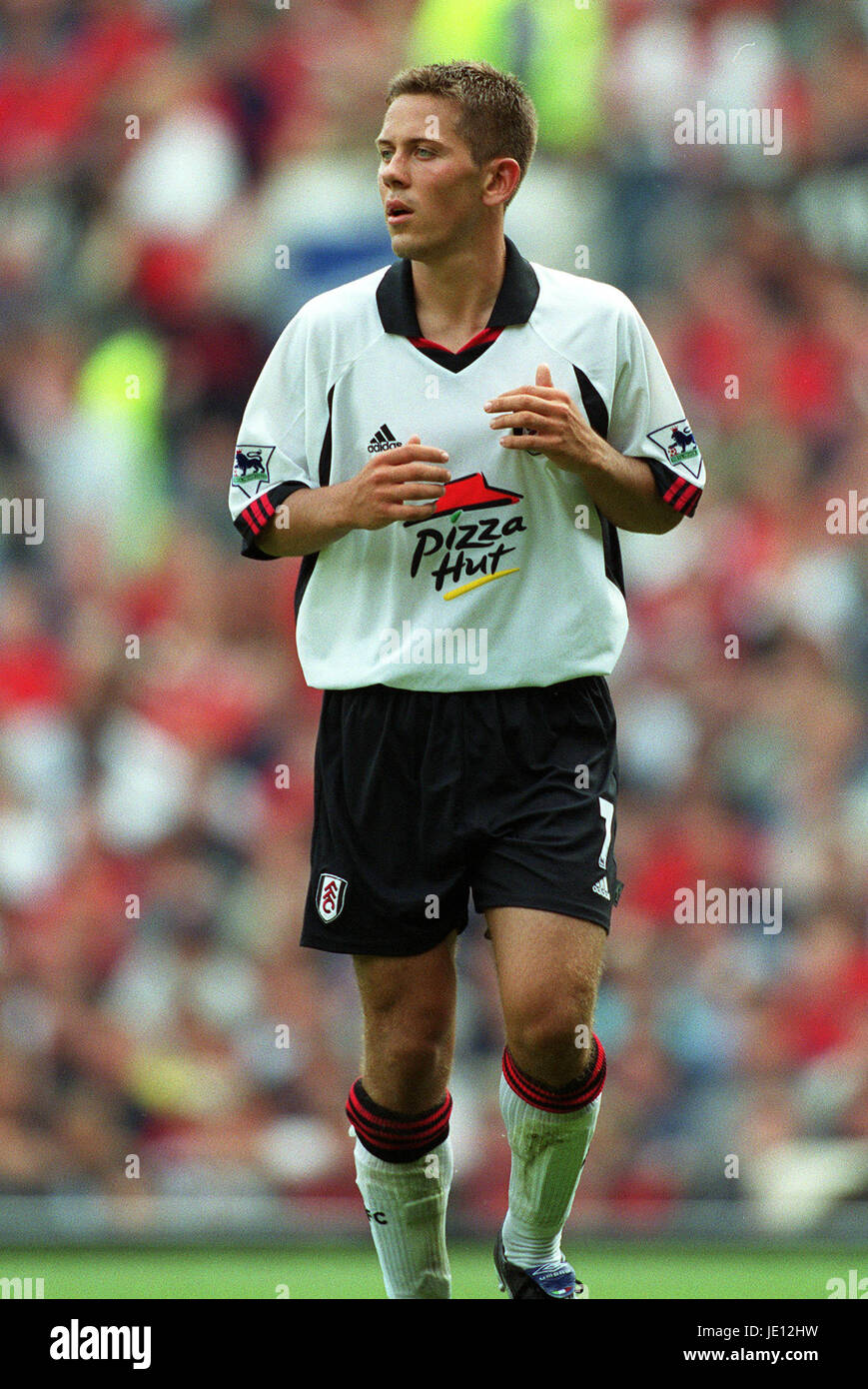 JON HARLEY FULHAM FC MANCHESTER OLD TRAFFORD MANCHESTER 19 August 2001 ...