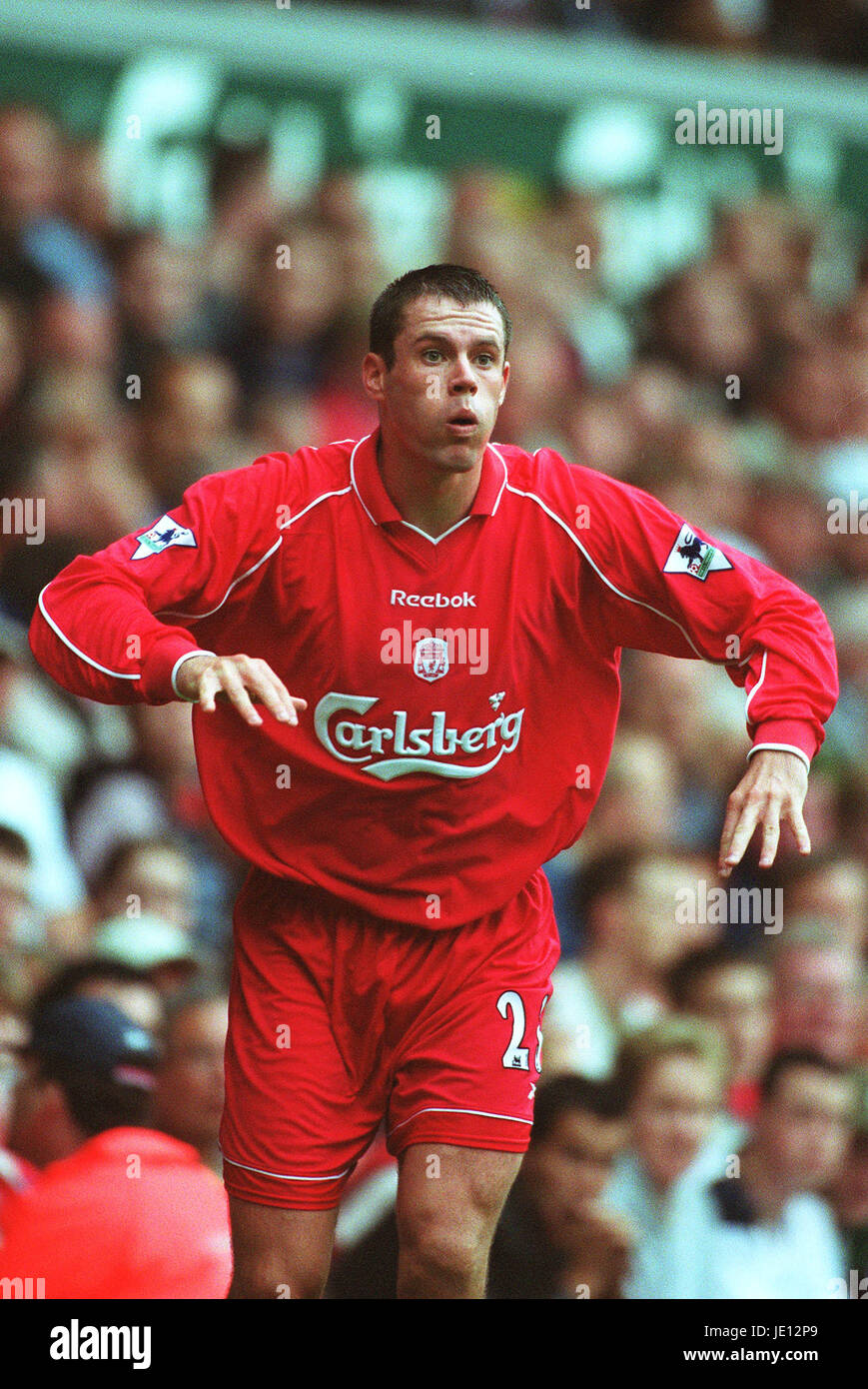 JAMIE CARRAGHER LIVERPOOL FC ANFIELD LIVERPOOL ENGLAND 18 August 2001 ...