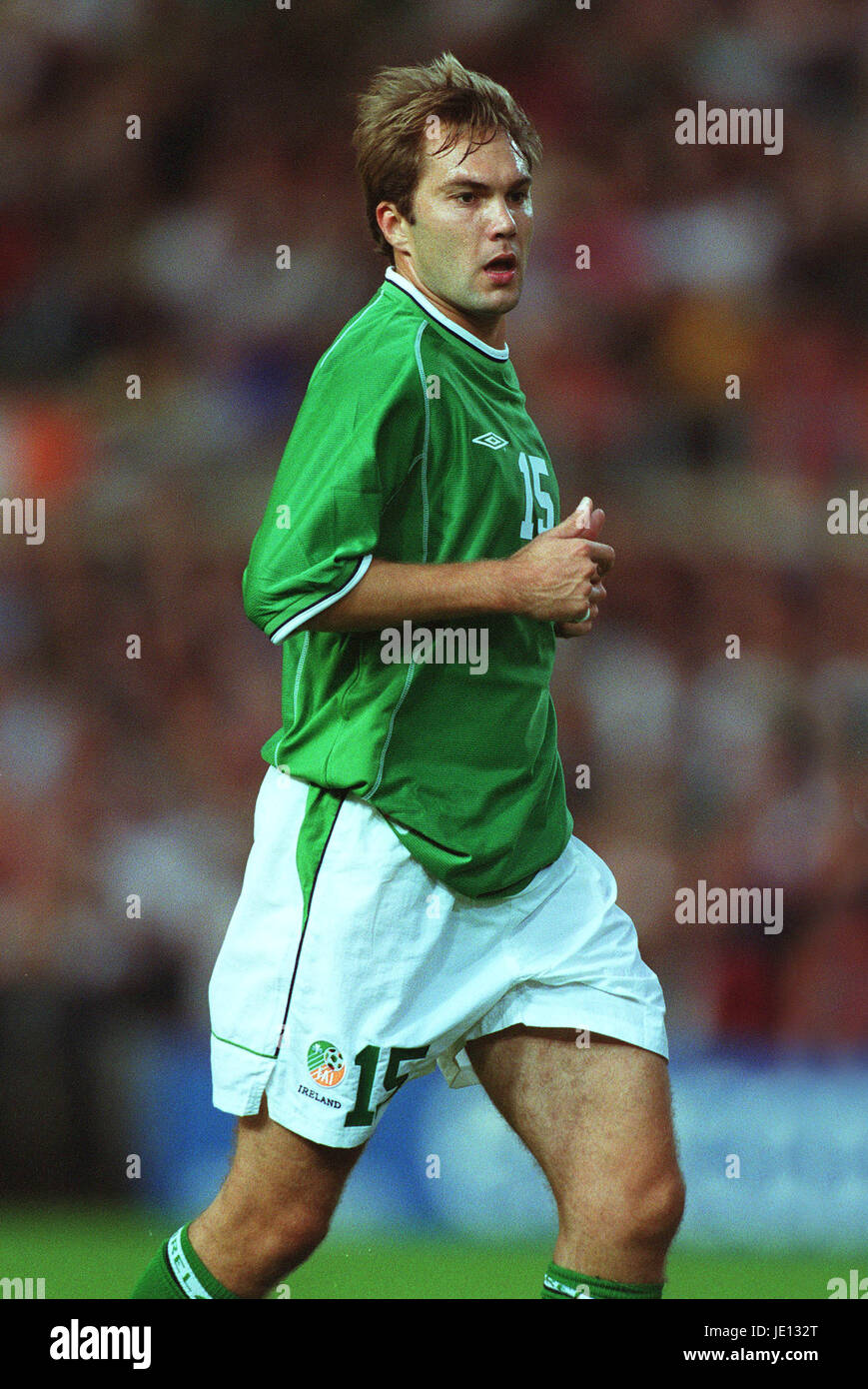 JASON MCATEER REPUBLIC OF IRELAND 15 August 2001 Stock Photo - Alamy