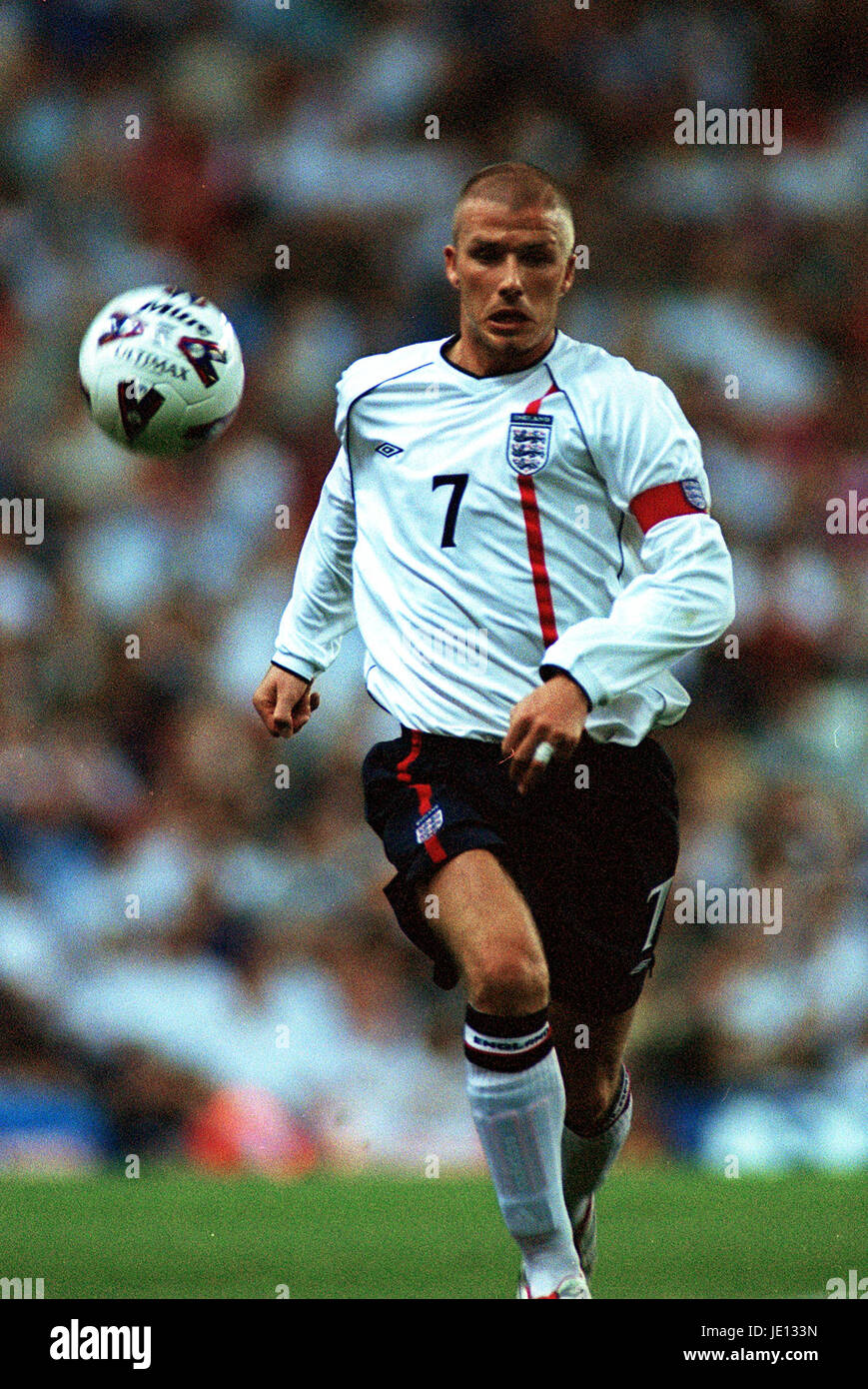 DAVID BECKHAM ENGLAND & MANCHESTER UNITED FC LONDON WHITE HART LANE ...