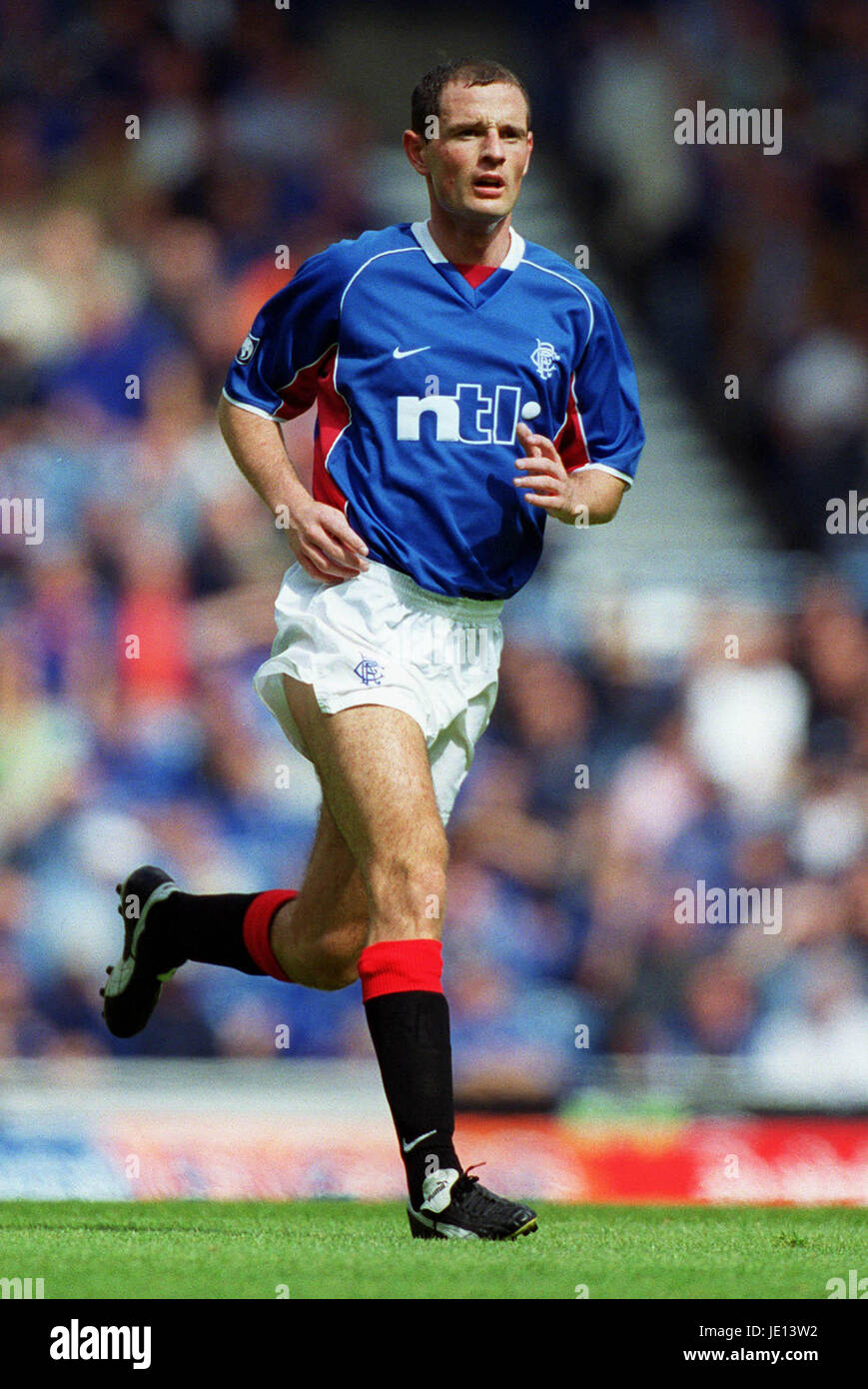 ALLAN JOHNSTON GLASGOW RANGERS FC IBROX GLASGOW 04 August 2001 Stock ...
