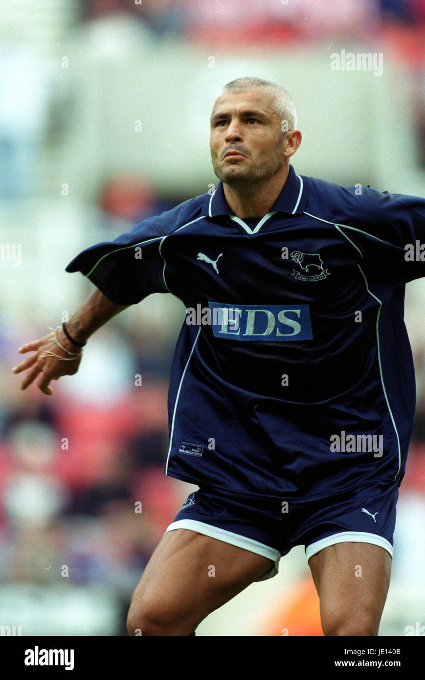 FABRIZIO RAVANELLI DERBY COUNTY FC STOKE BRITANIA STADIUM 04 August ...