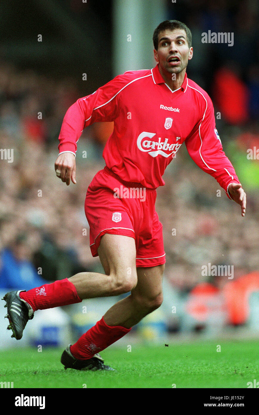 MARKUS BABBEL LIVERPOOL FC ANFIELD LIVERPOOL 13 April 2001 Stock Photo ...
