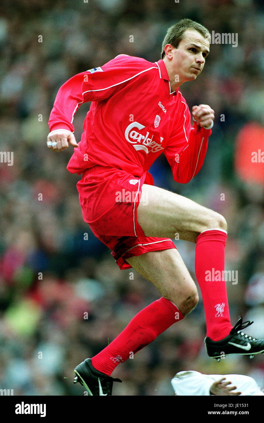 DIETMAR HAMANN LIVERPOOL FC ANFIELD LIVERPOOL 13 April 2001 Stock Photo ...