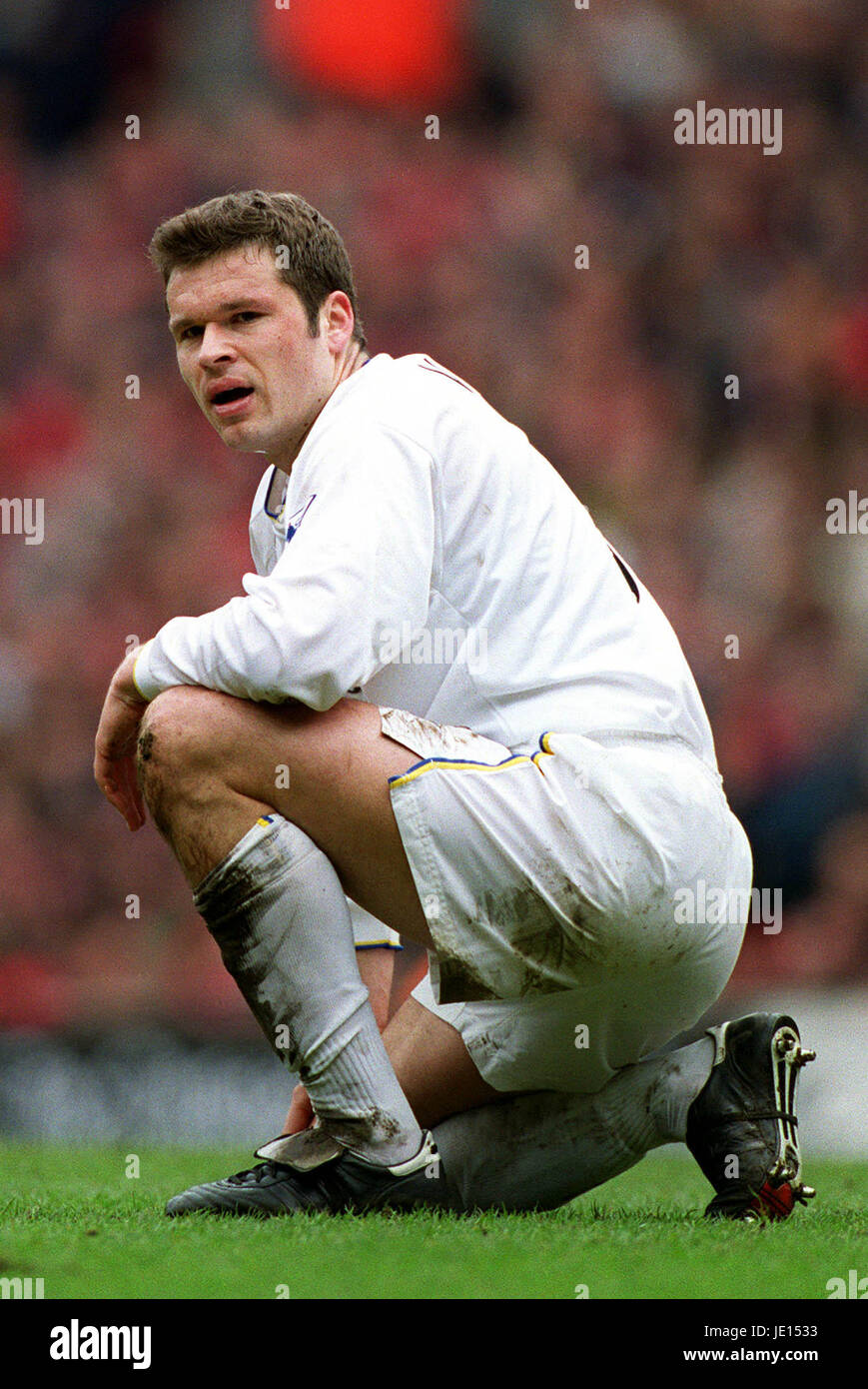 MARK VIDUKA LEEDS UNITED FC ANFIELD LIVERPOOL 13 April 2001 Stock Photo ...