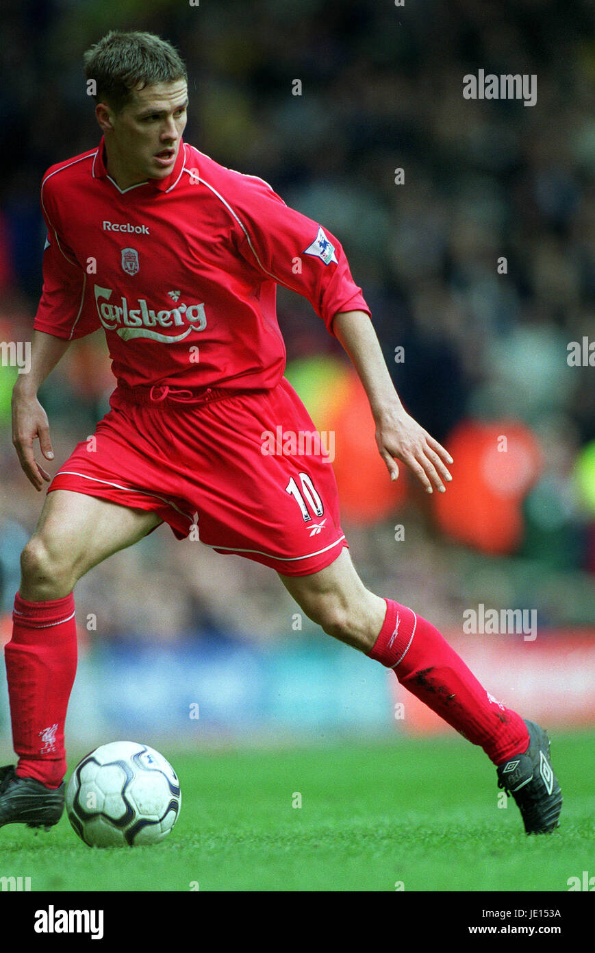 MICHAEL OWEN LIVERPOOL FC ANFIELD LIVERPOOL 13 April 2001 Stock Photo ...