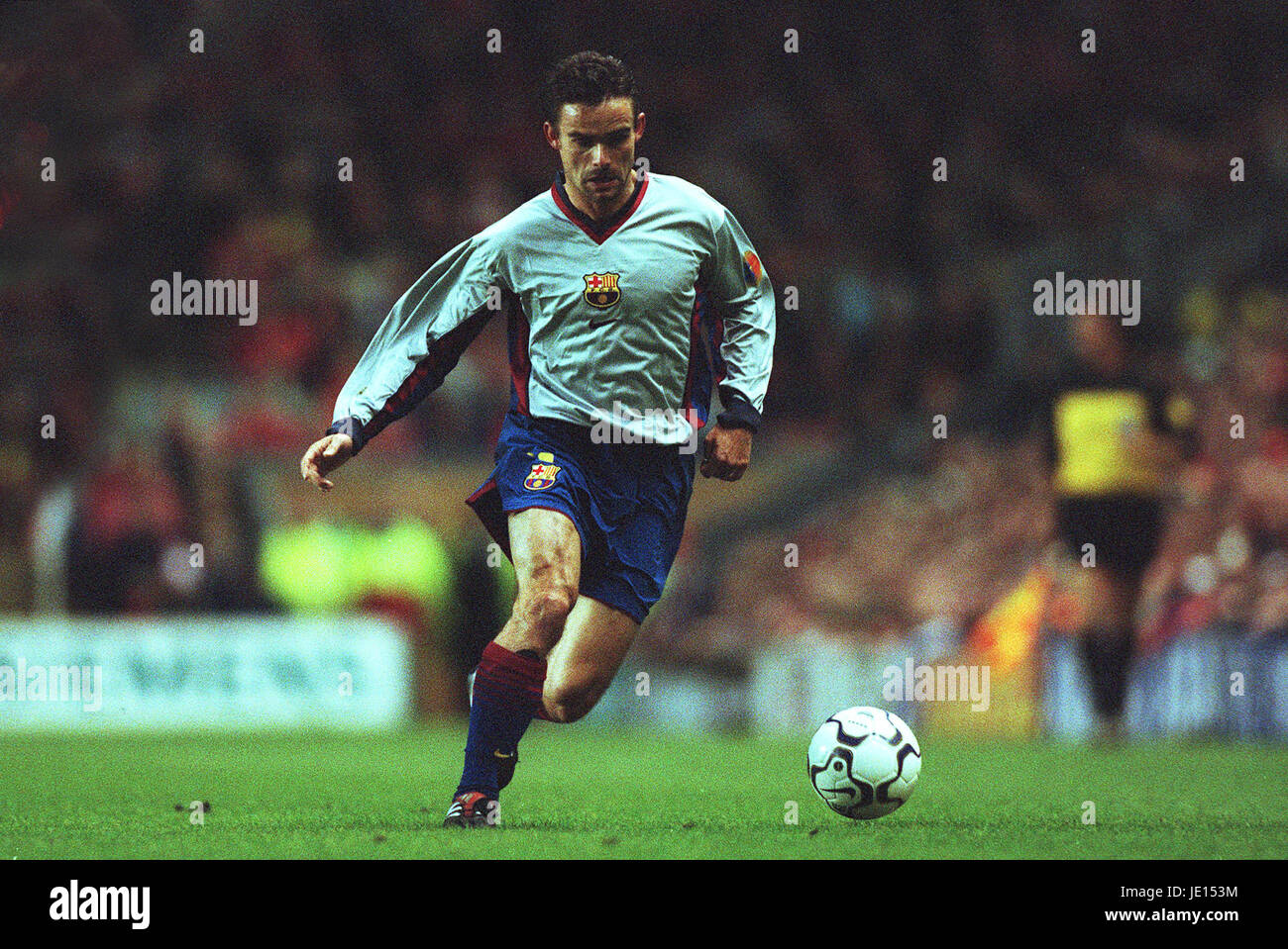 MARC OVERMARS FC BARCELONA ANFIELD LIVERPOOL ENGLAND 12 April 2001 ...