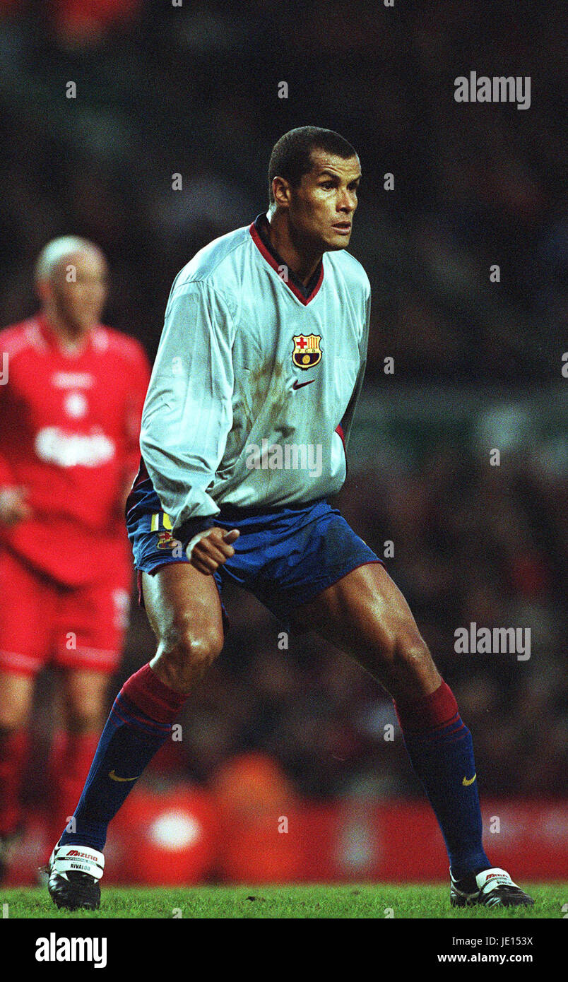 RIVALDO FC BARCELONA ANFIELD LIVERPOOL ENGLAND 12 April 2001 Stock ...