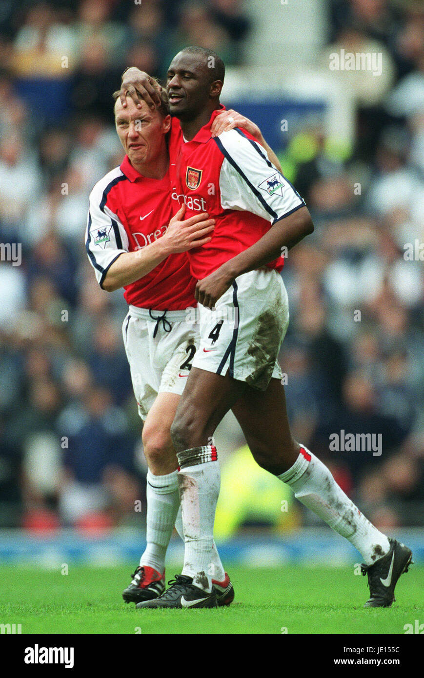 PATRICK VIEIRA & LEE DIXON ARSENAL V TOTTENHAM HOTSPUR MANCHESTER OLD ...