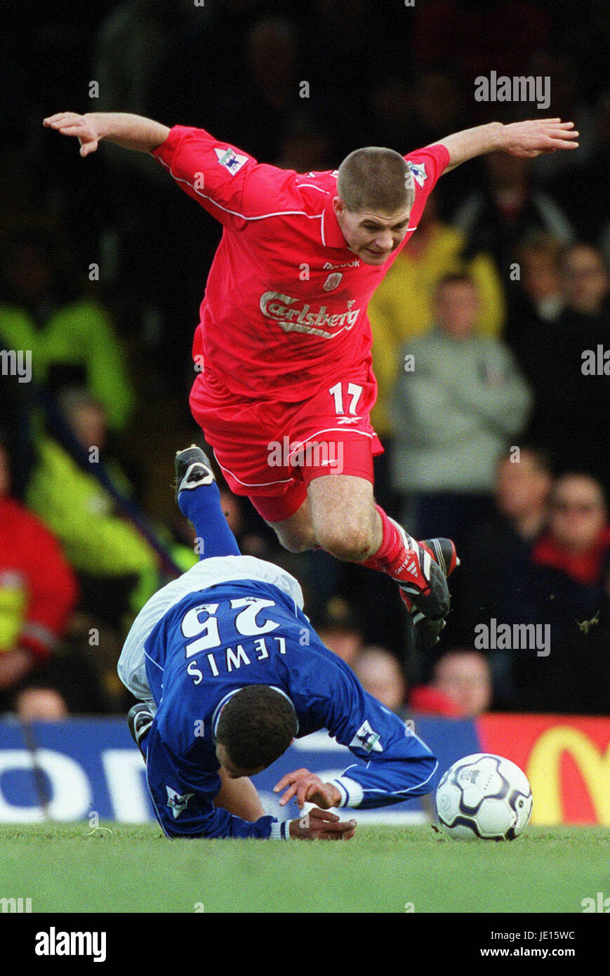 JUNIOR LEWIS , STEVEN GERRARD, LEICESTER V LIVERPOOL, LEICESTER V ...