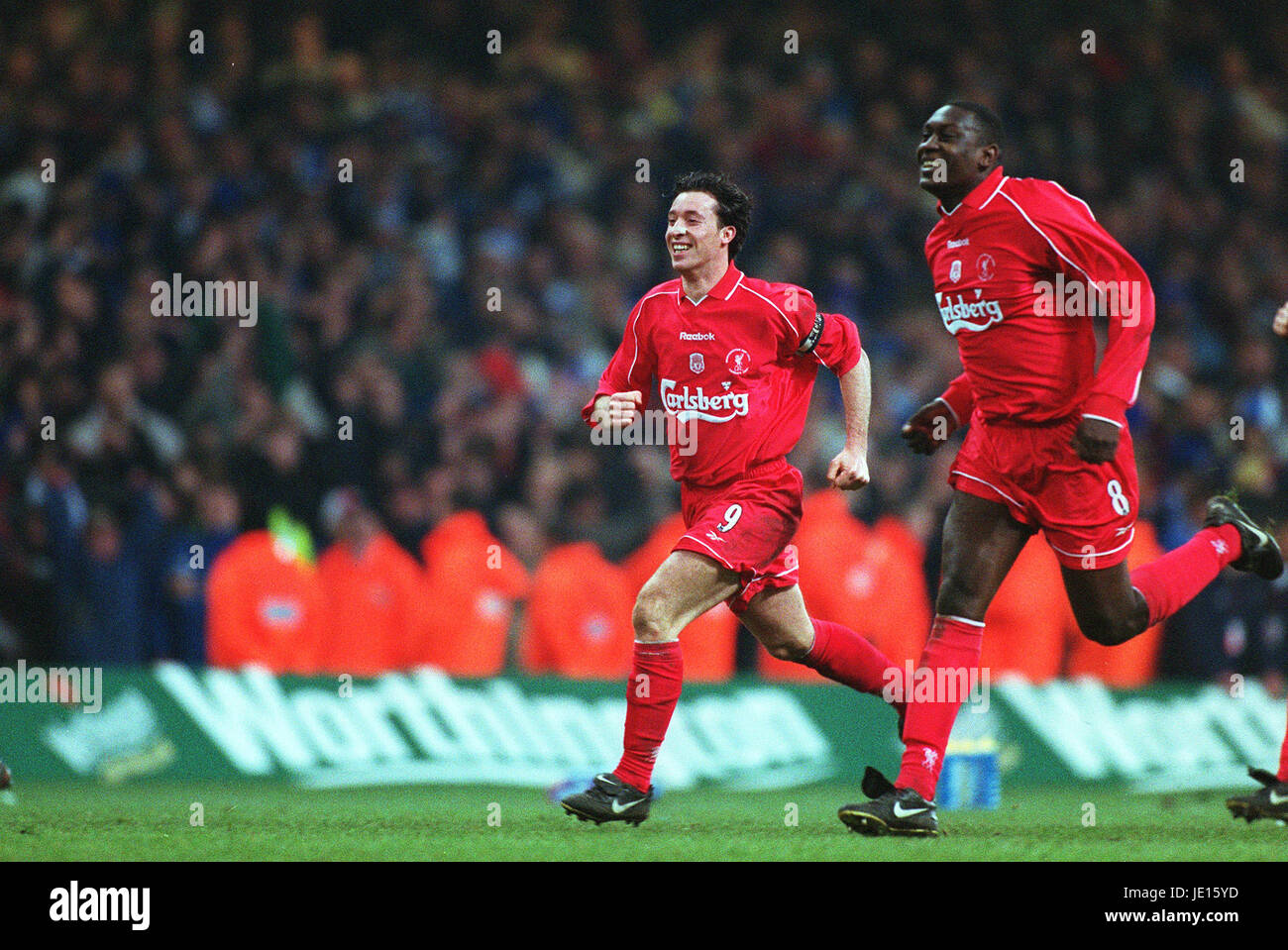 ROBBIE FOWLER & EMILE HESKEY WORTHINGTON CUP FINAL MILLENNIUM STADIUM ...