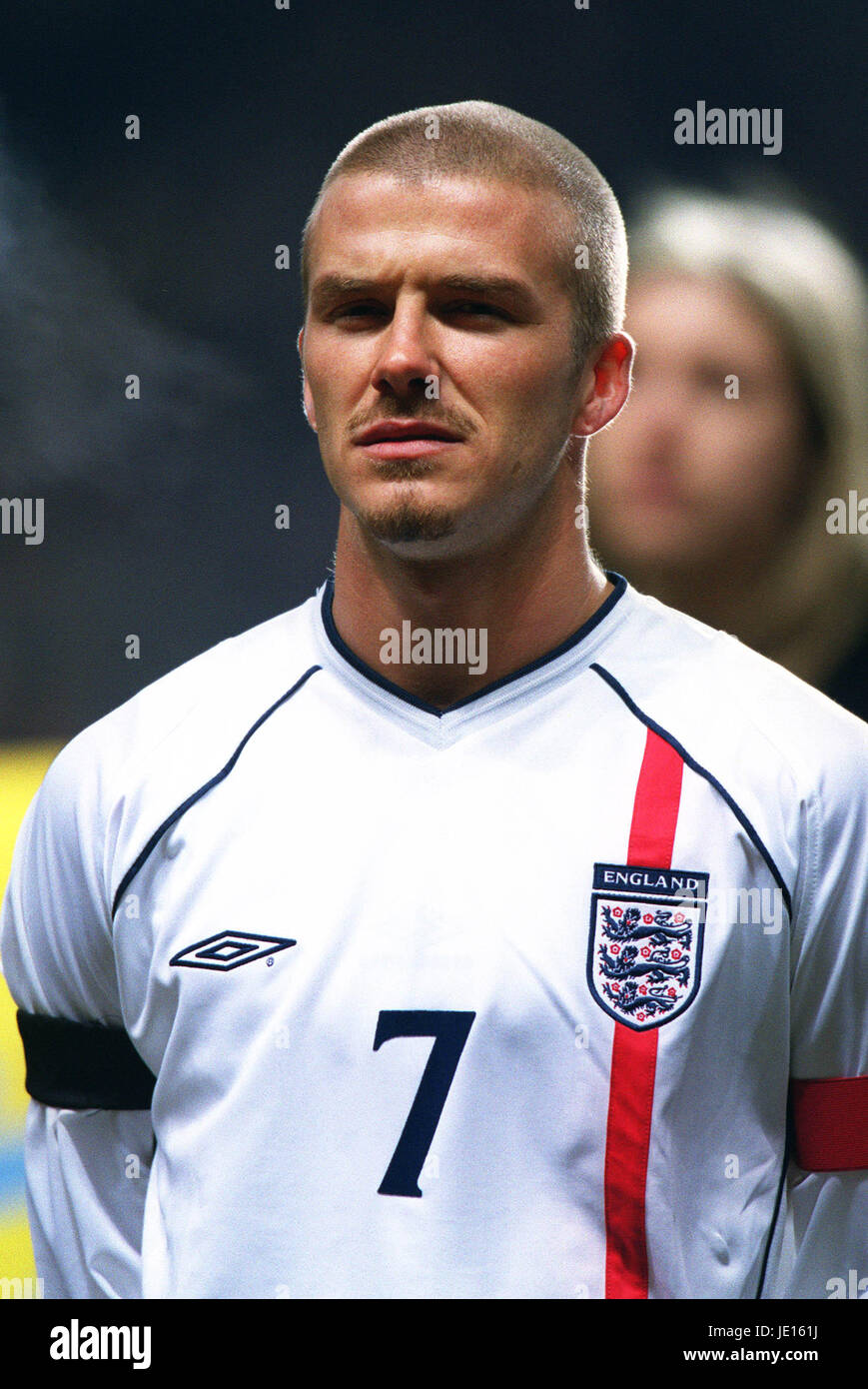 DAVID BECKHAM ENGLAND & MANCHESTER UNITED FC VILLA PARK BIRMINGHAM 28 ...