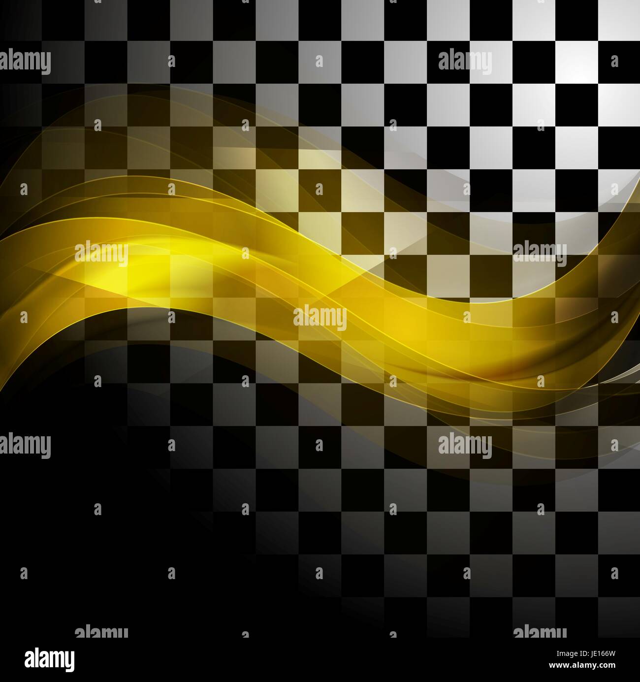Bright yellow vector waves Stock Photo - Alamy