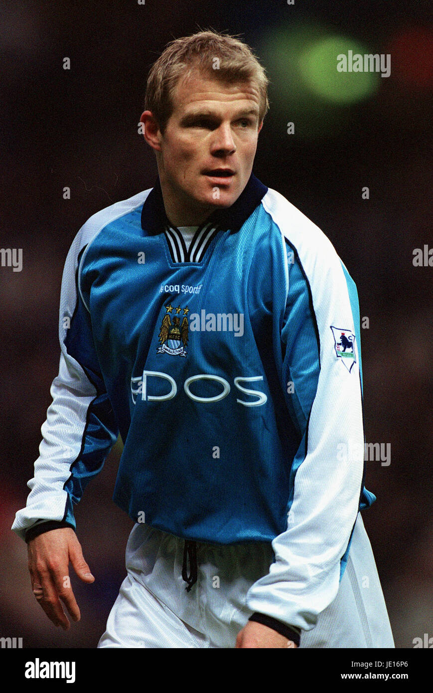 EGIL OSTENSTAD MANCHESTER CITY FC MANCHESTER ENGLAND MAINE ROAD STADIUM ...