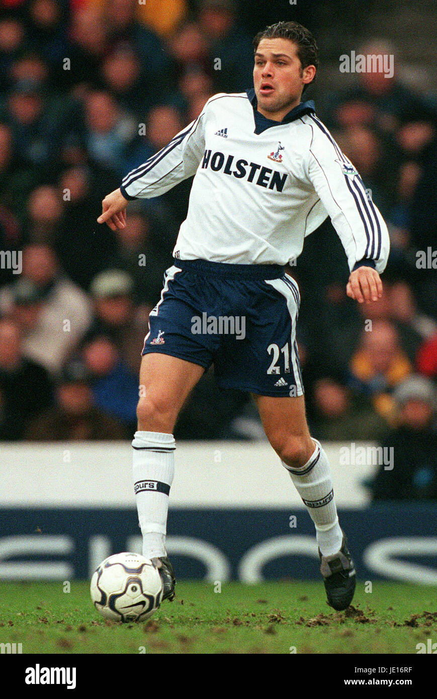 LUKE YOUNG TOTTENHAM HOTSPUR FC MANCHESTER ENGLAND MAINE ROAD STADIUM ...