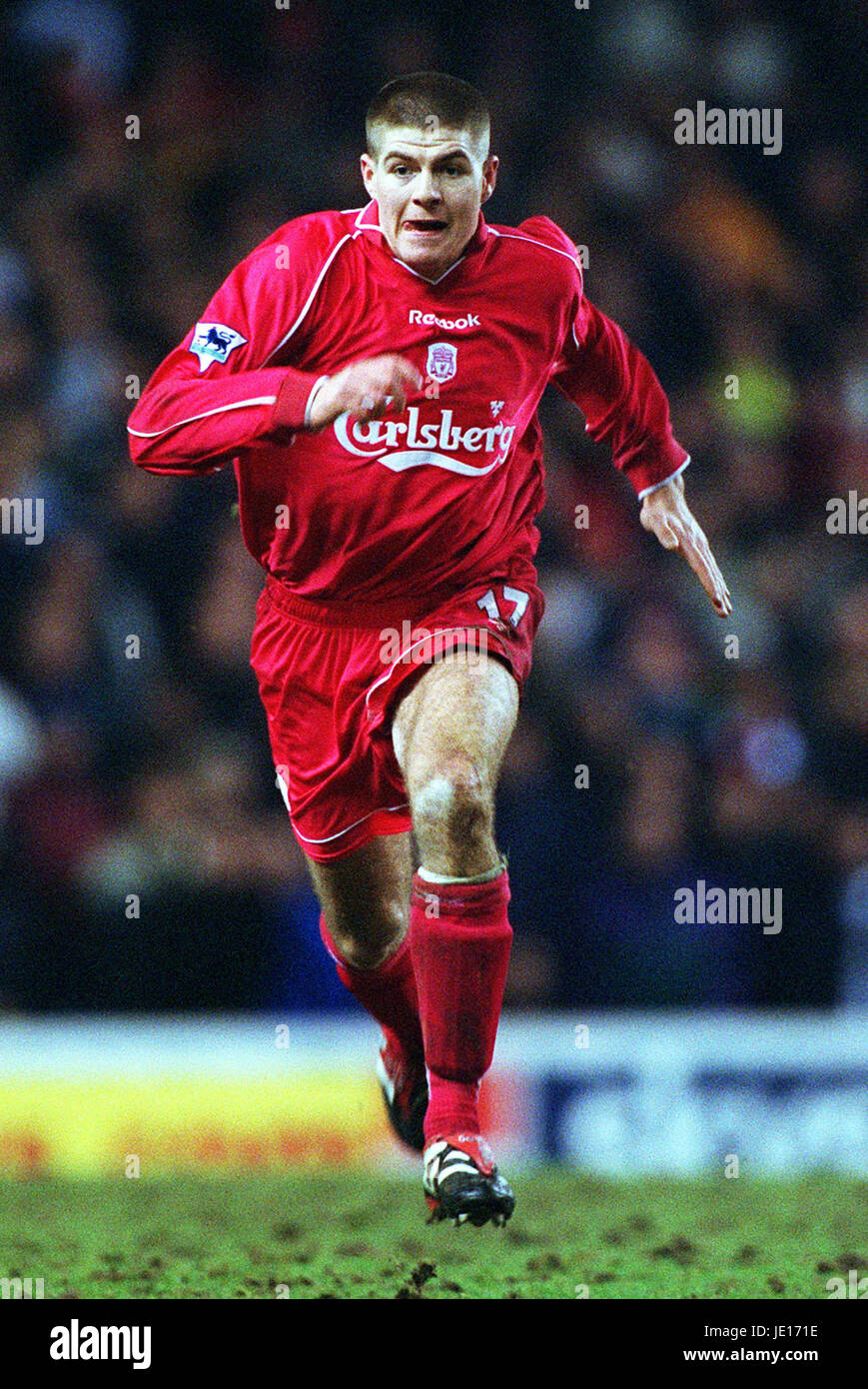STEVEN GERRARD, LIVERPOOL FC, MANCHESTER CITY V LIVERPOOL, 2001 Stock ...