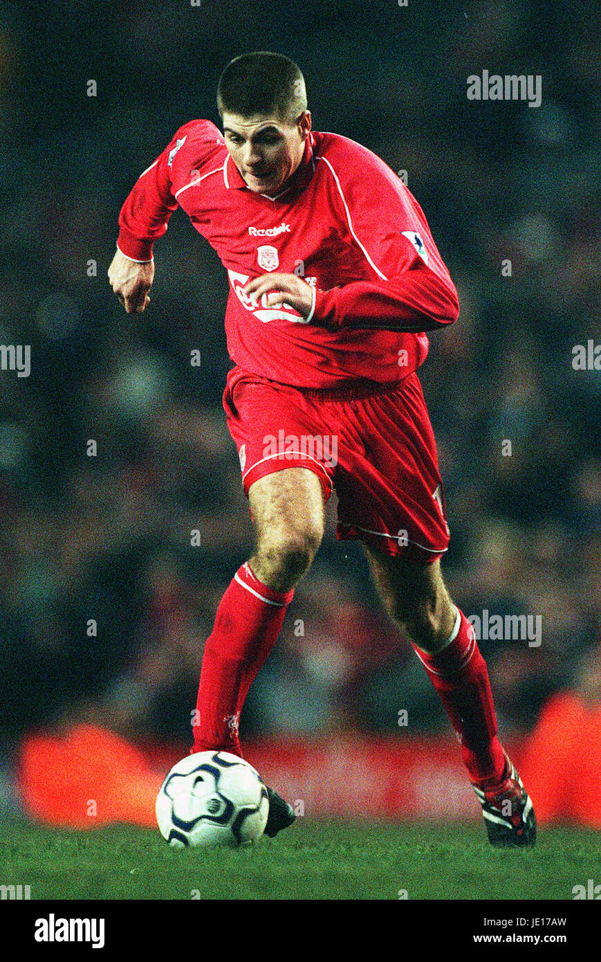 STEVEN GERRARD, LIVERPOOL FC, LIVERPOOL V MIDDLESBROUGH, 2001 Stock ...