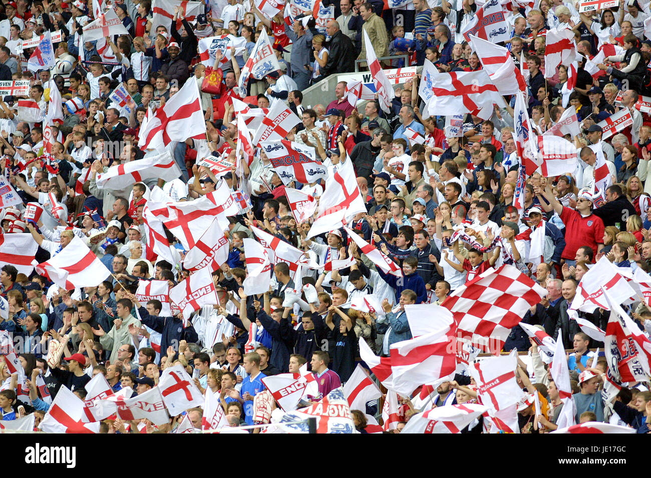 ENGLAND FANS ENGLAND V GREECE OLD TRAFFORD MANCHESTER 06 October 2001 ...