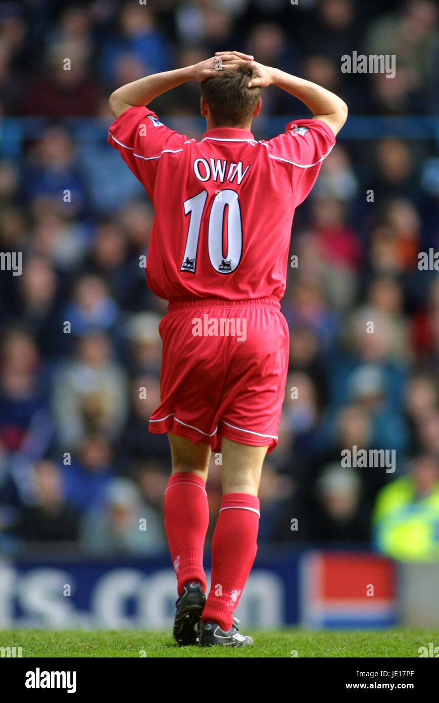 MICHAEL OWEN LIVERPOOL FC 28 April 2001 Stock Photo - Alamy