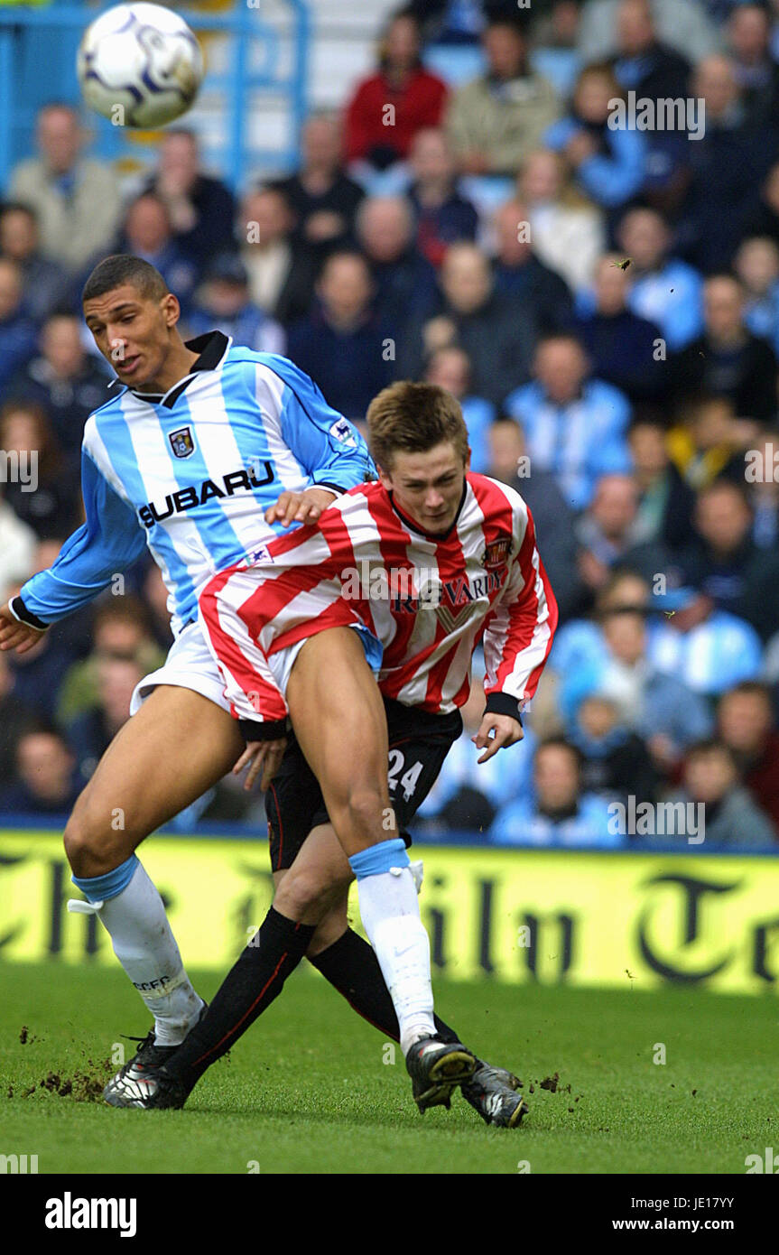 JAY BOTHROYD GEORGE MCCARTNEY COVENTRY CITY V SUNDERLAND 16 April 2001 ...