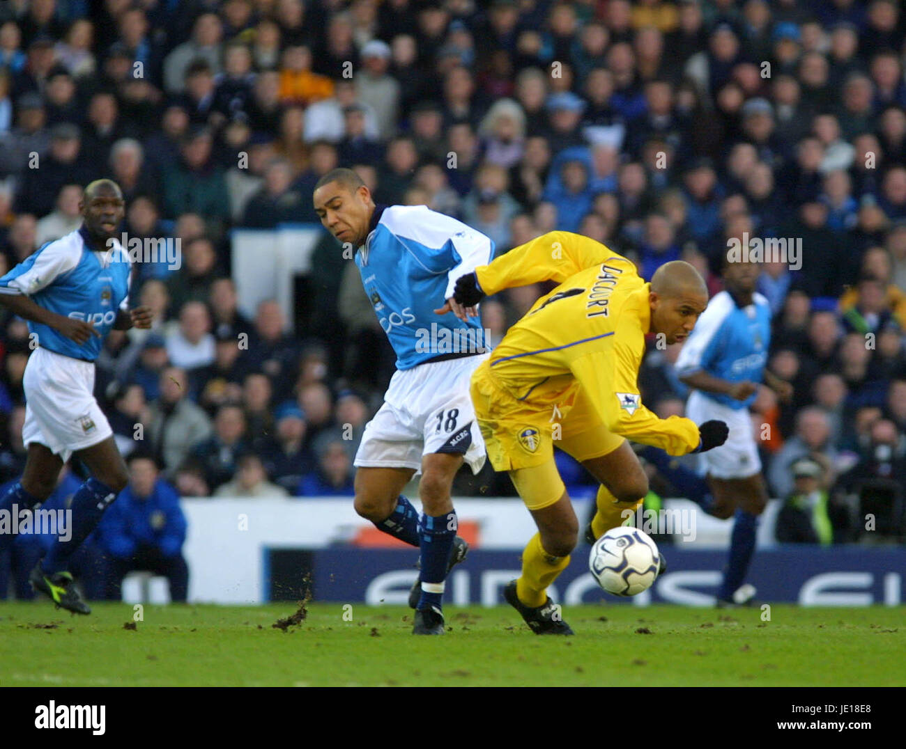 JEFF WHITLEY & OLIVIER DACOURT MANCHESTER CITY V LEEDS UNITED 13 ...