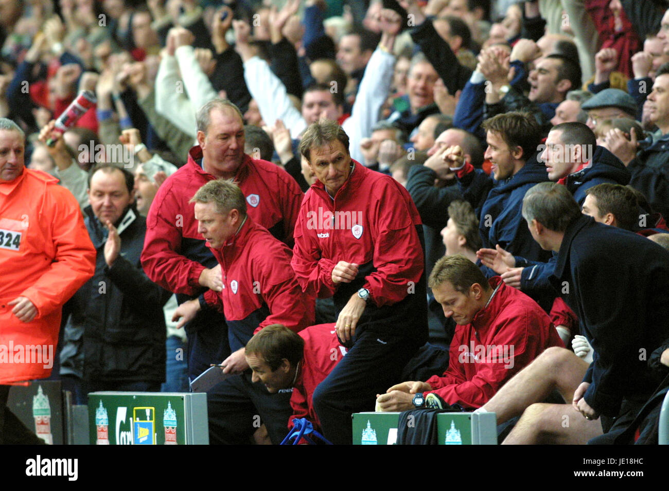 PHIL TOMPSON & LIVERPOOL BENCH LIVERPOOL V MANCHESTER UNITED ANFIELD ...