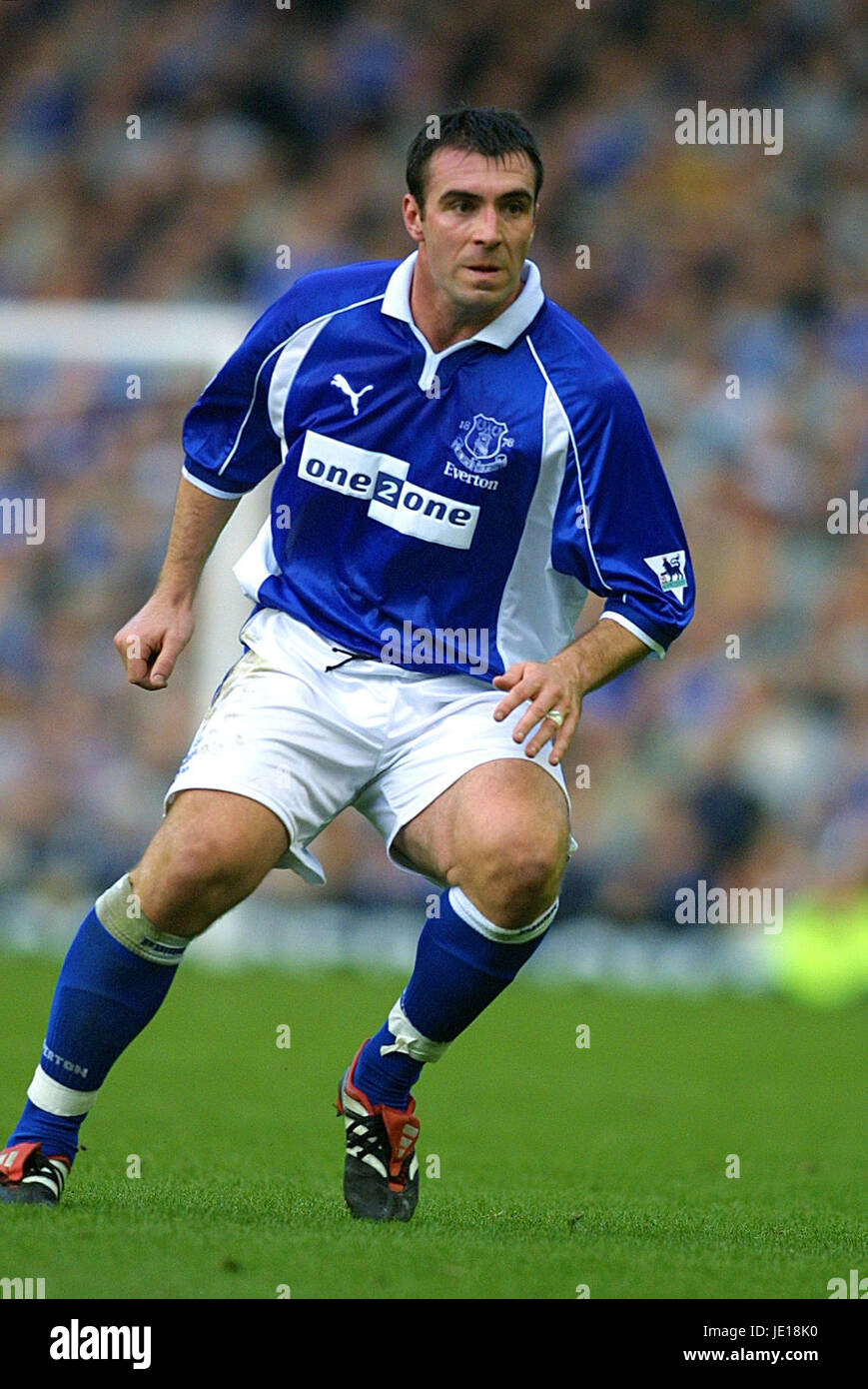 DAVID UNSWORTH EVERTON FC GOODISON PARK LIVERPOOL 27 October 2001 Stock ...