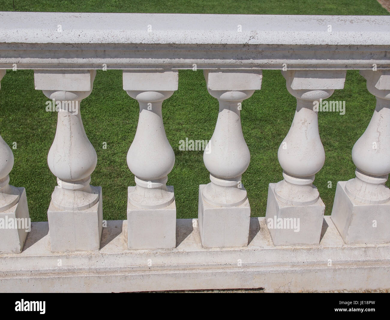 Ancient baroque balustrade made of baluster shafts Stock Photo - Alamy