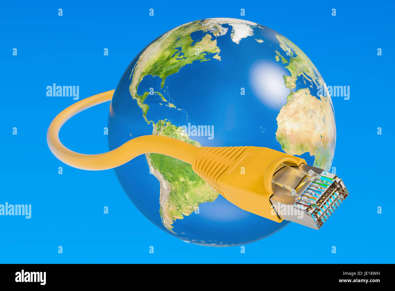 Fast internet connection concept. 3D rendering Stock Photo - Alamy