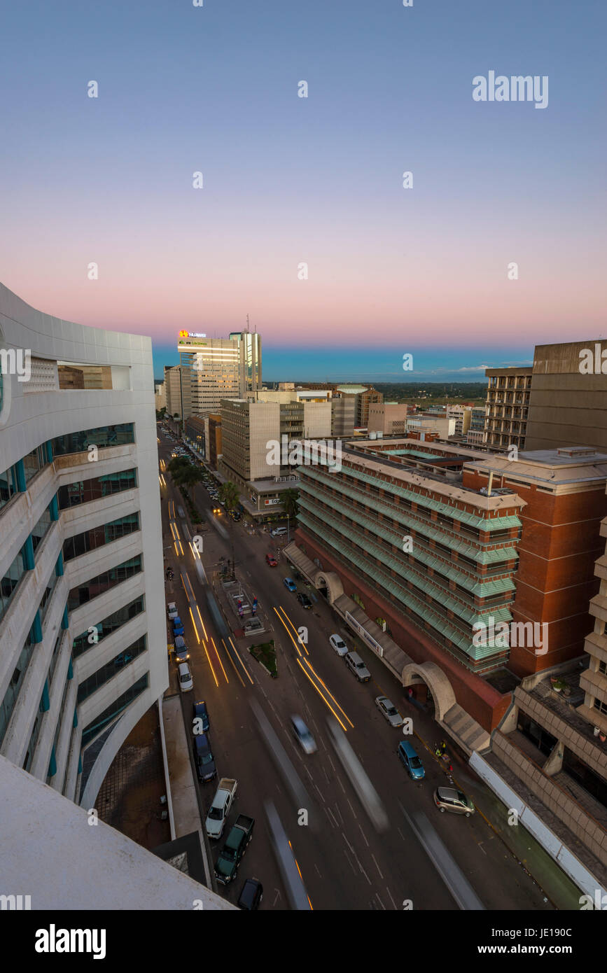 An evening scene of Zimbabwe's capital city Harare Stock Photo - Alamy