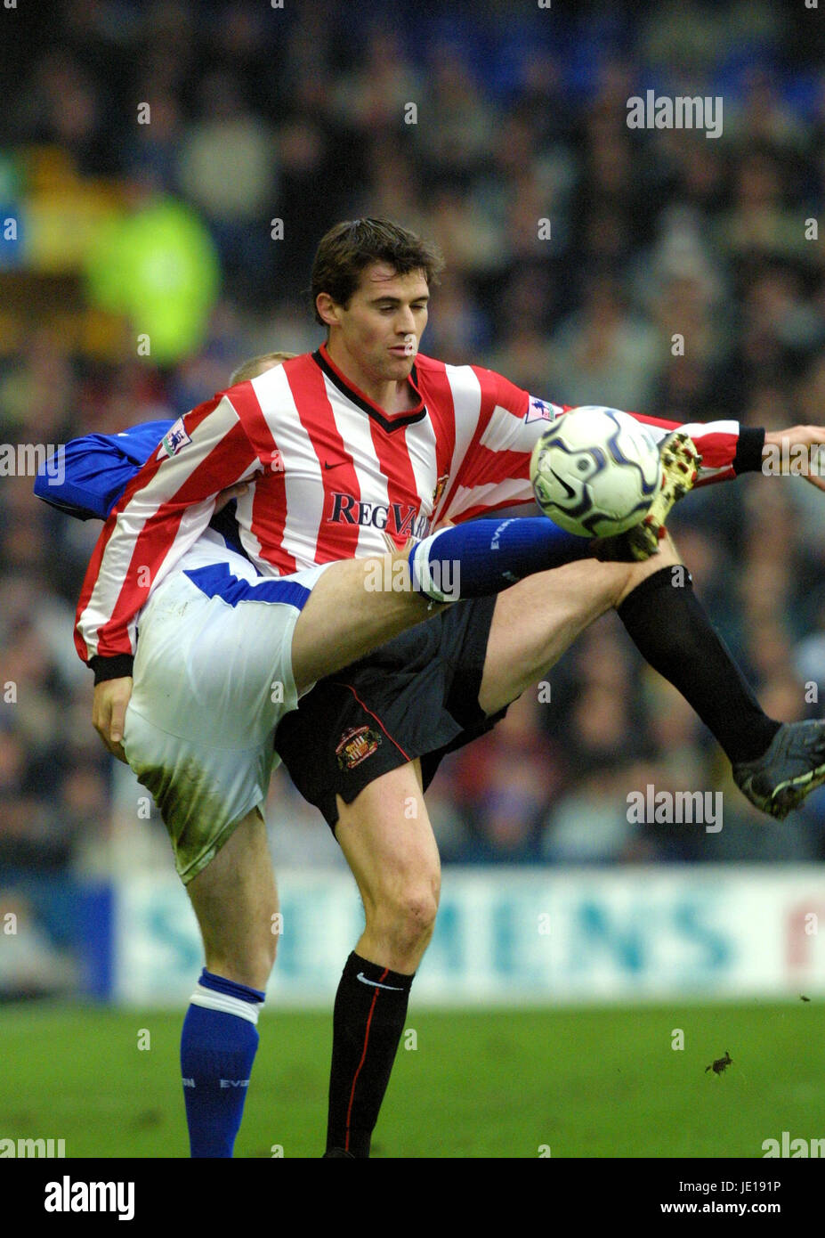 TONY HIBBERT & KEVIN KILBANE EVERTON V SUNDERLAND GOODISON PARK ...