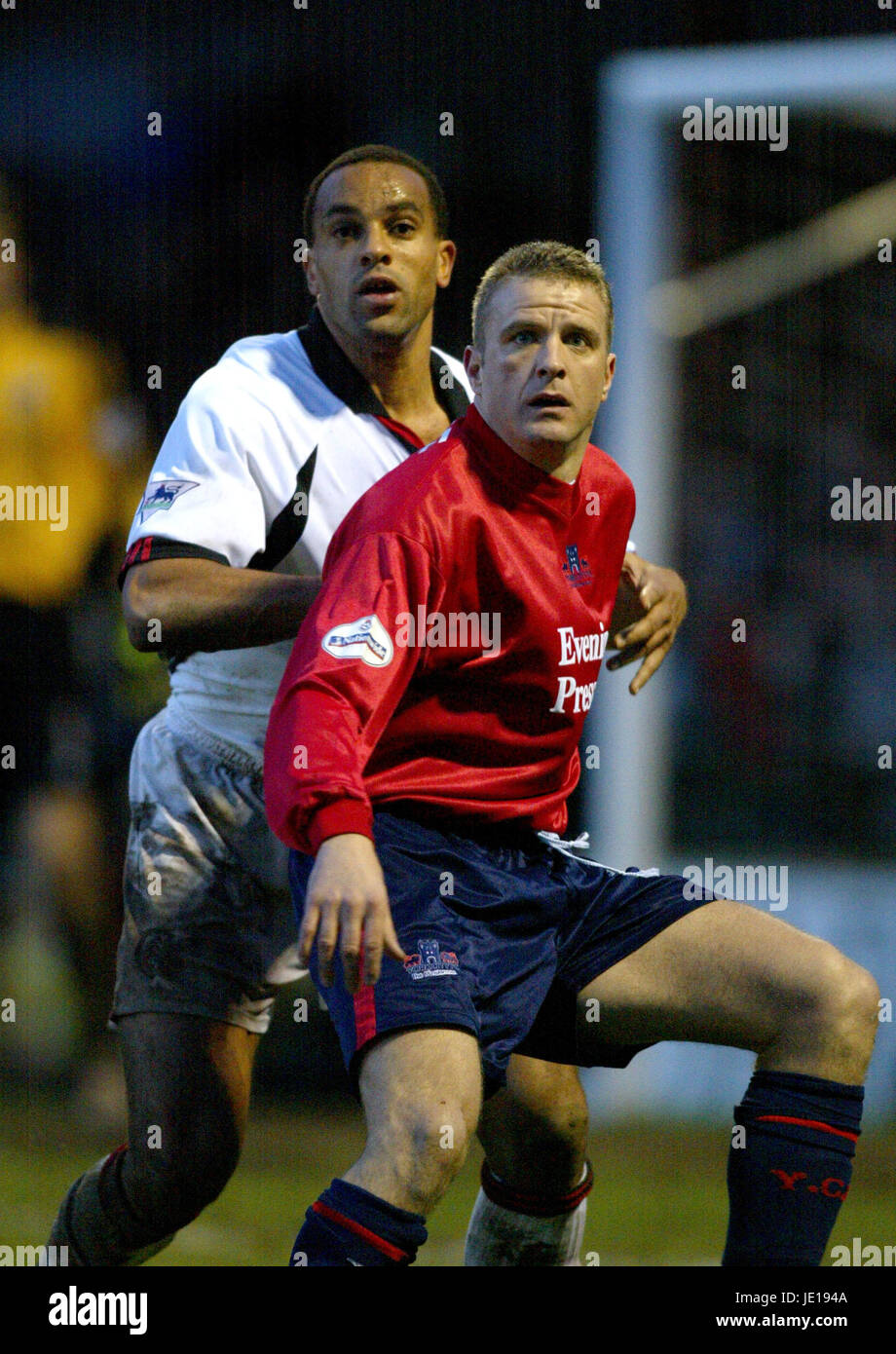 ALAIN GOMA & ALEX MATHIE YORK CITY V FULHAM BOOTHAM CRESENT YORK 26 ...