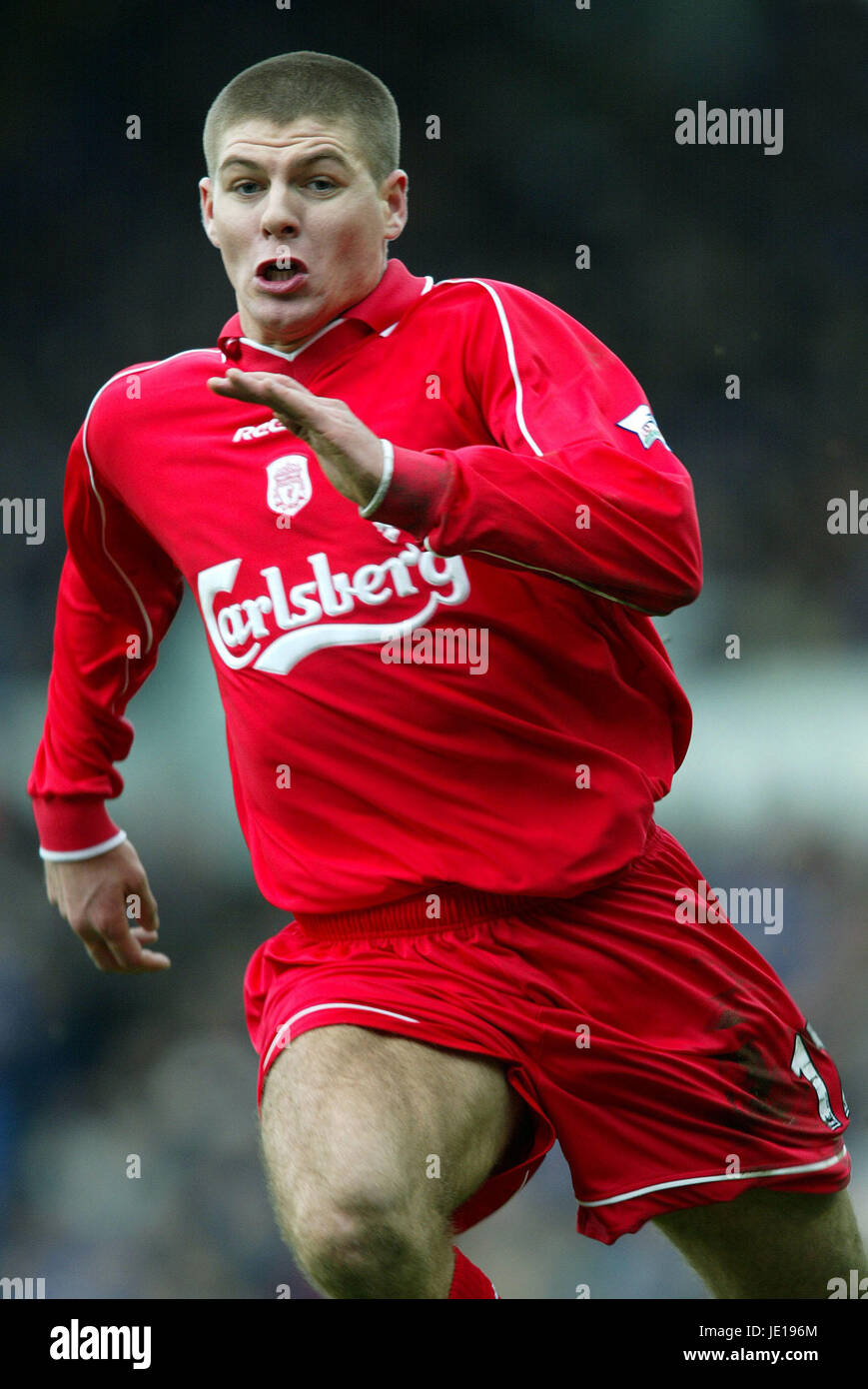 STEVEN GERRARD LIVERPOOL FC LEEDS ELLAND ROAD 03 February 2002 Stock ...
