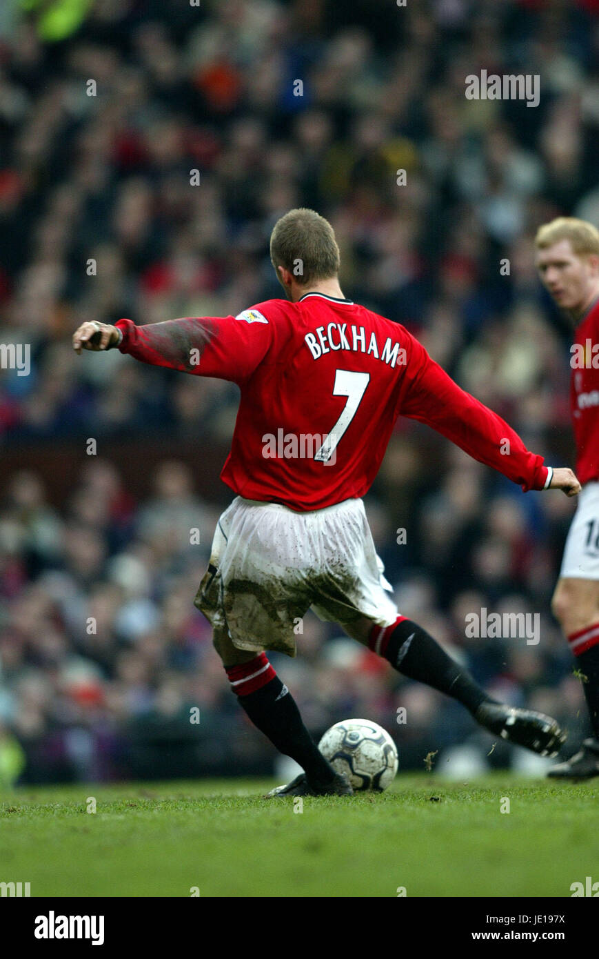DAVID BECKHAM MANCHESTER UNITED FC MANCHESTER OLD TRAFFORD 02 February ...