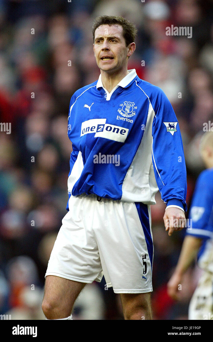 DAVID WEIR EVERTON FC LIVERPOOL ANFIELD 23 February 2002 Stock Photo ...