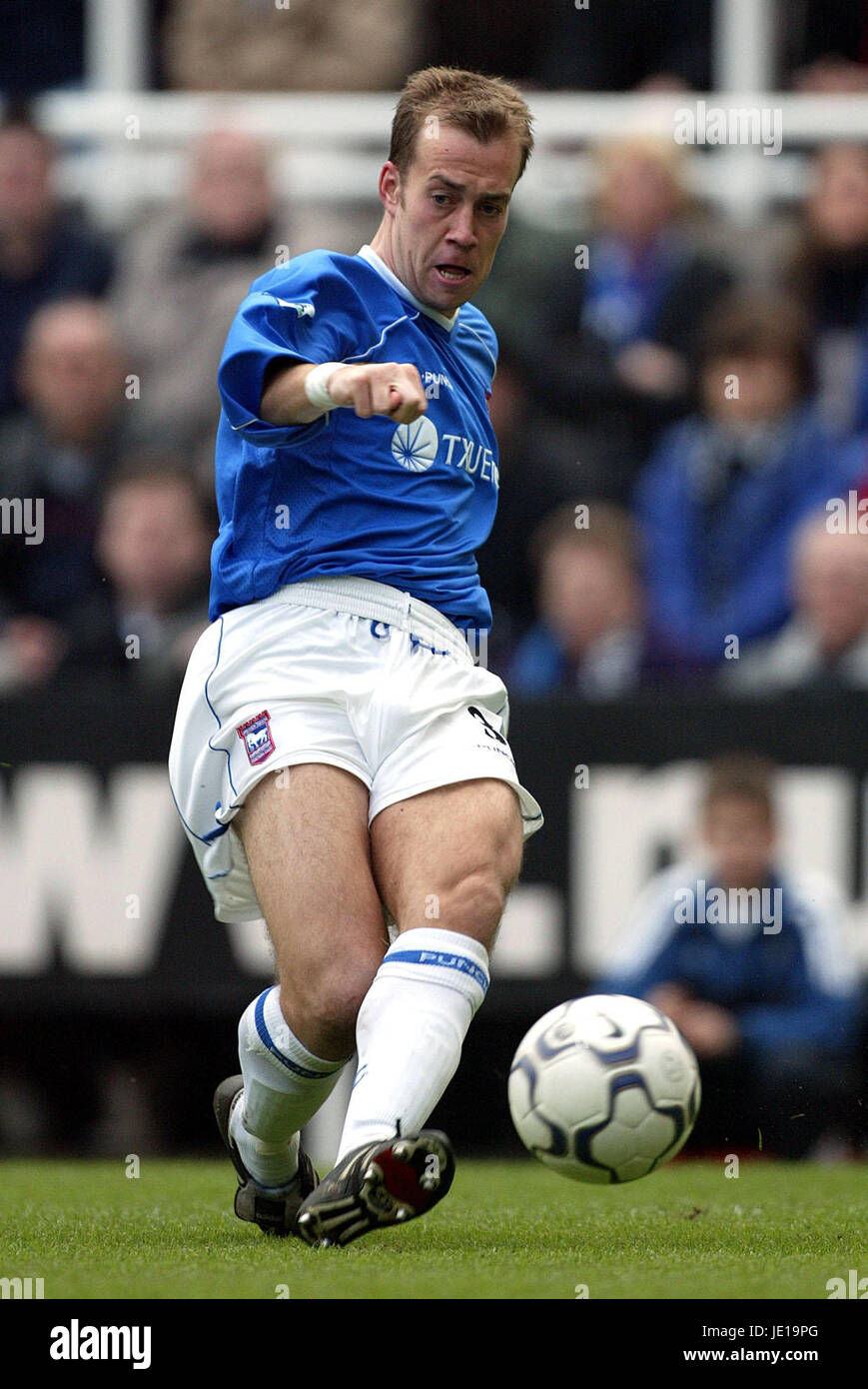 JAMIE CLAPHAM IPSWICH TOWN FC ST JAMES PARK NEWCASTLE 16 March 2002 ...