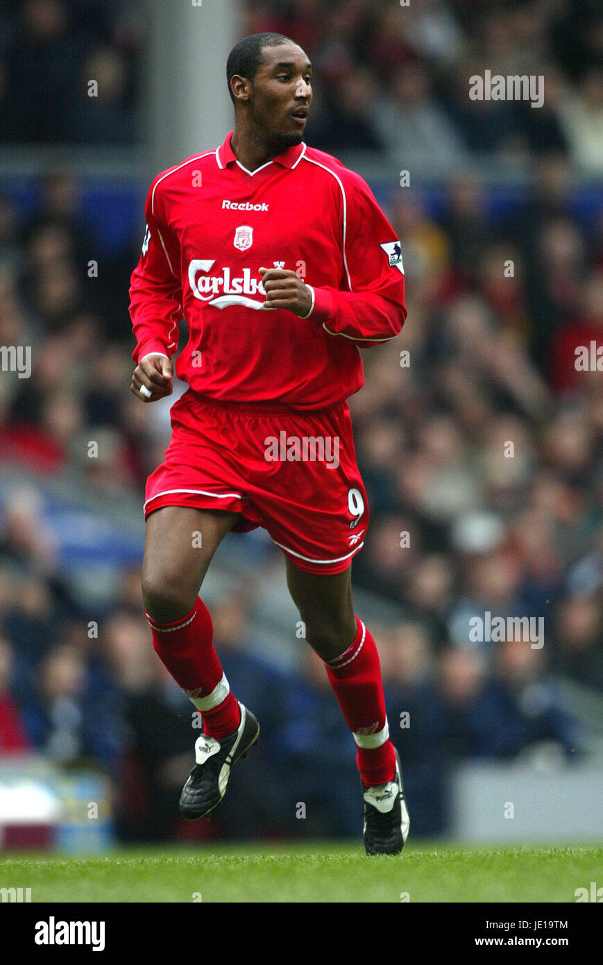 NICOLAS ANELKA LIVERPOOL FC ANFIELD LIVERPOOL 24 March 2002 Stock Photo ...