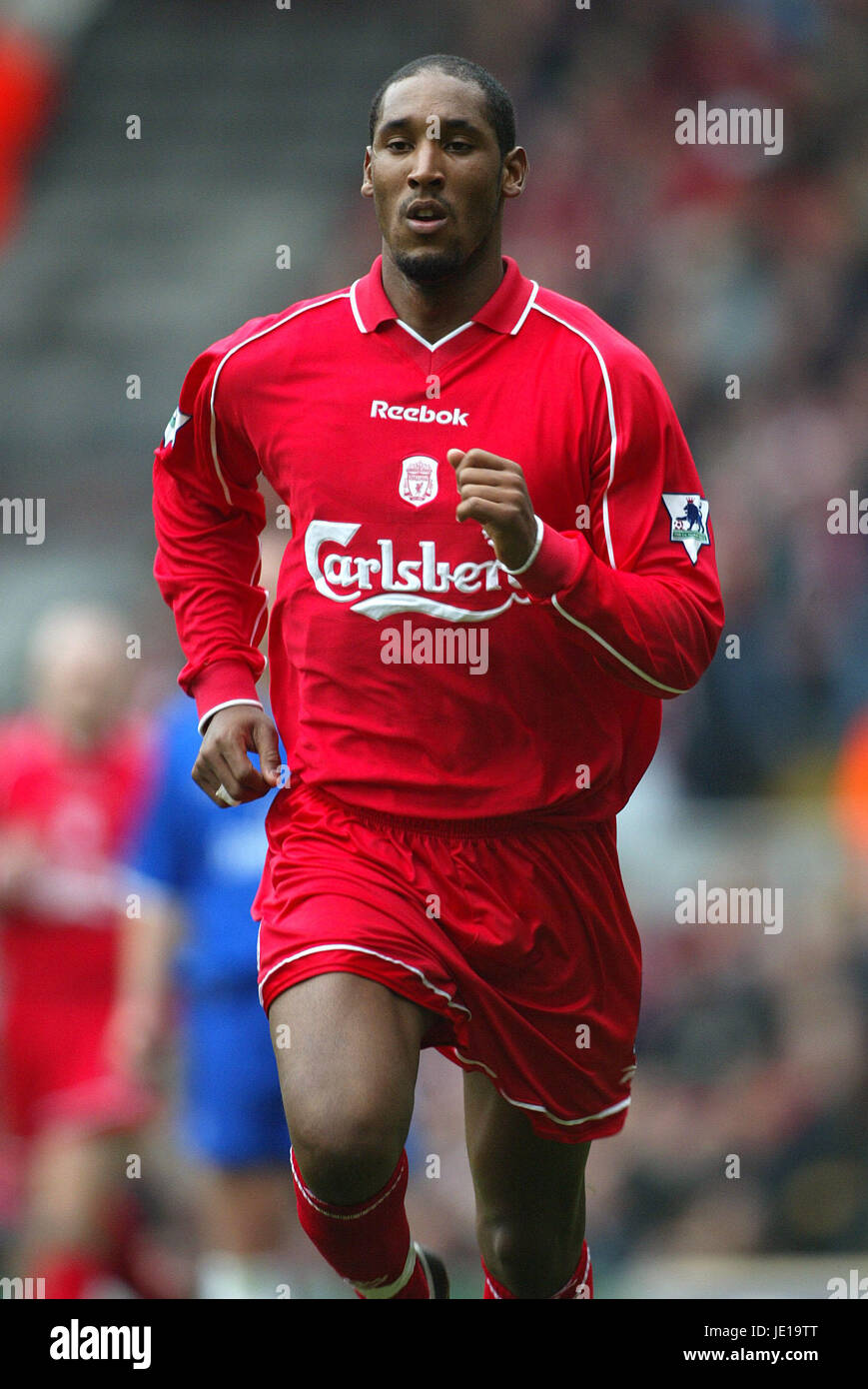 NICOLAS ANELKA LIVERPOOL FC ANFIELD LIVERPOOL 24 March 2002 Stock Photo ...