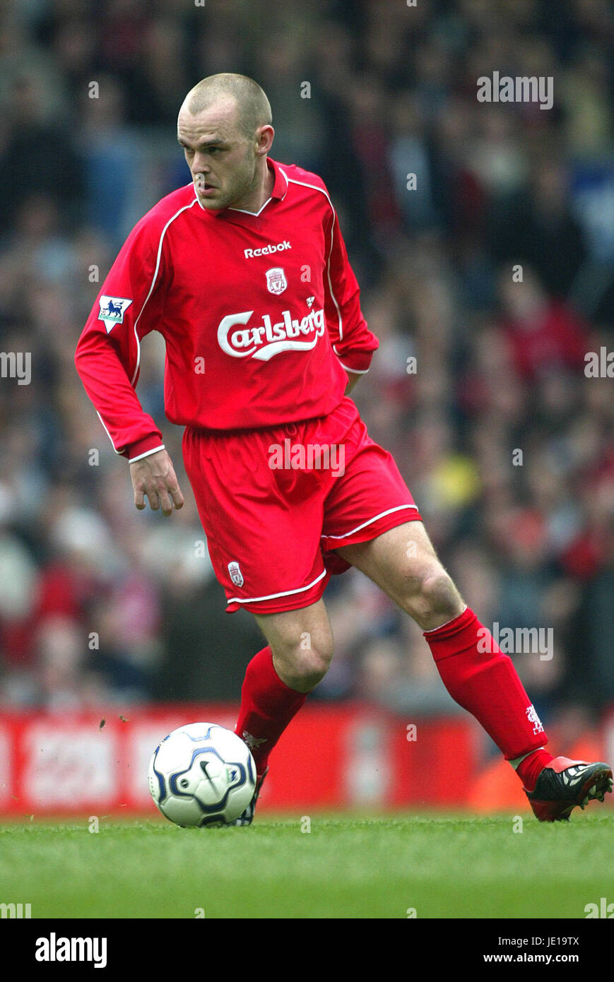 DANNY MURPHY LIVERPOOL FC ANFIELD LIVERPOOL 24 March 2002 Stock Photo ...